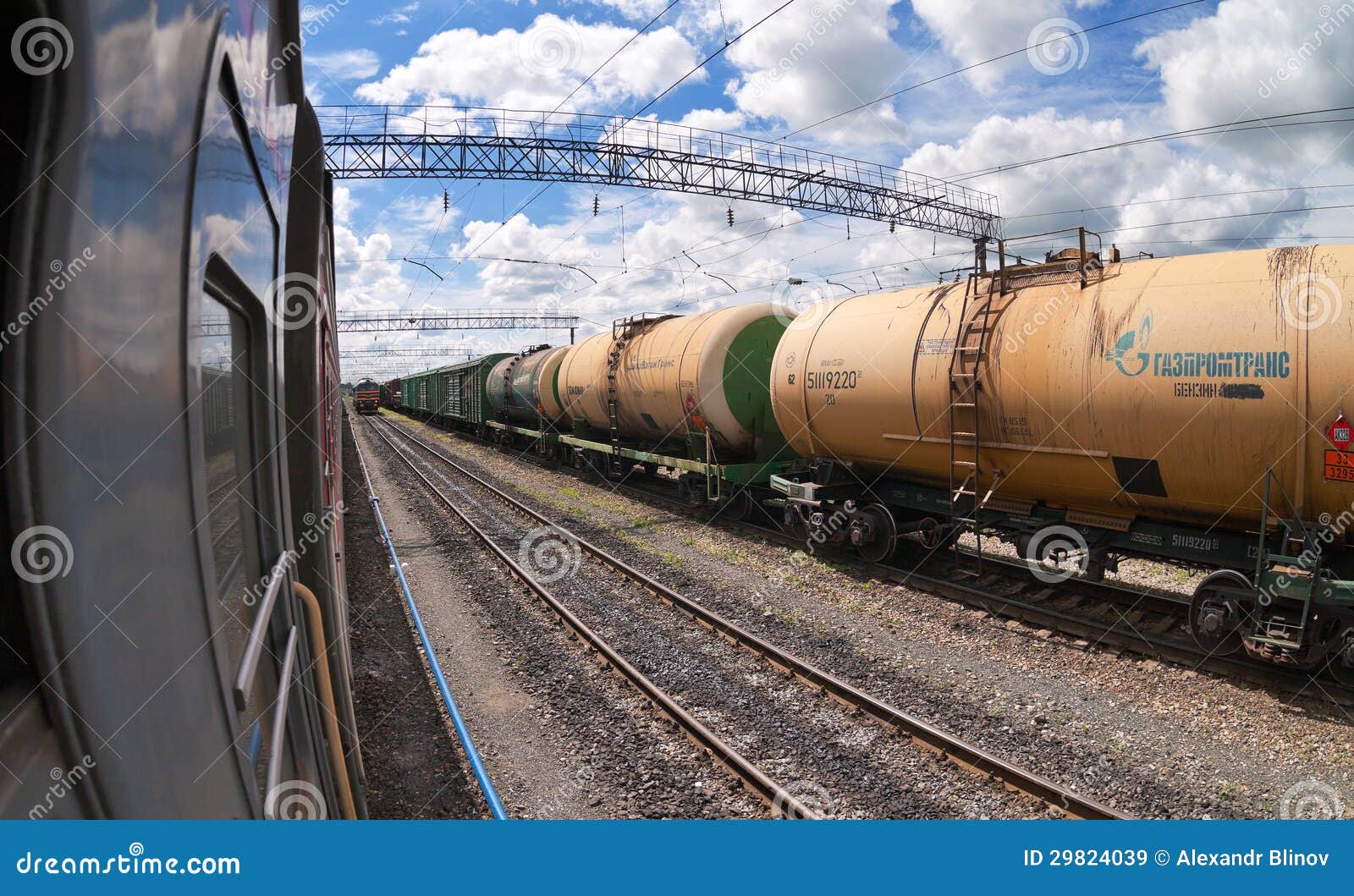 Freight Train with Tanker Cars Editorial Stock Image - Image of freight ...