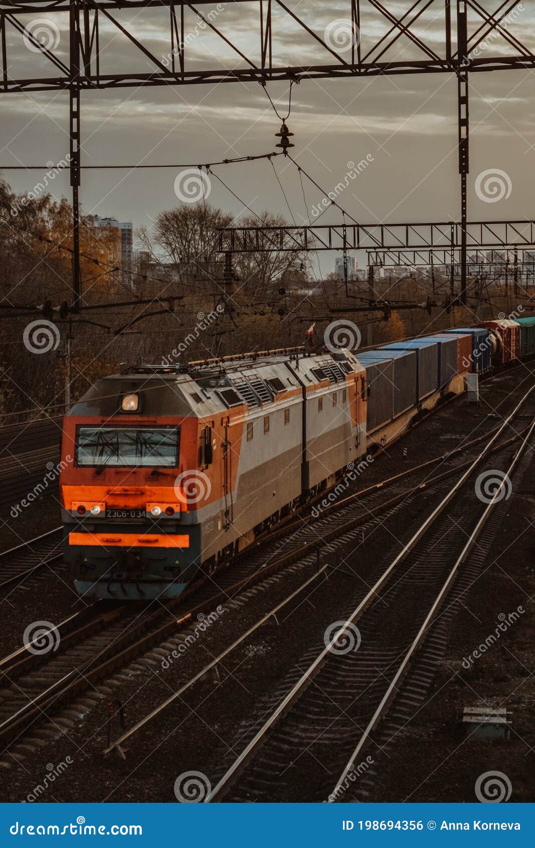 Freight Train at the Railway Station Editorial Photo - Image of travel ...
