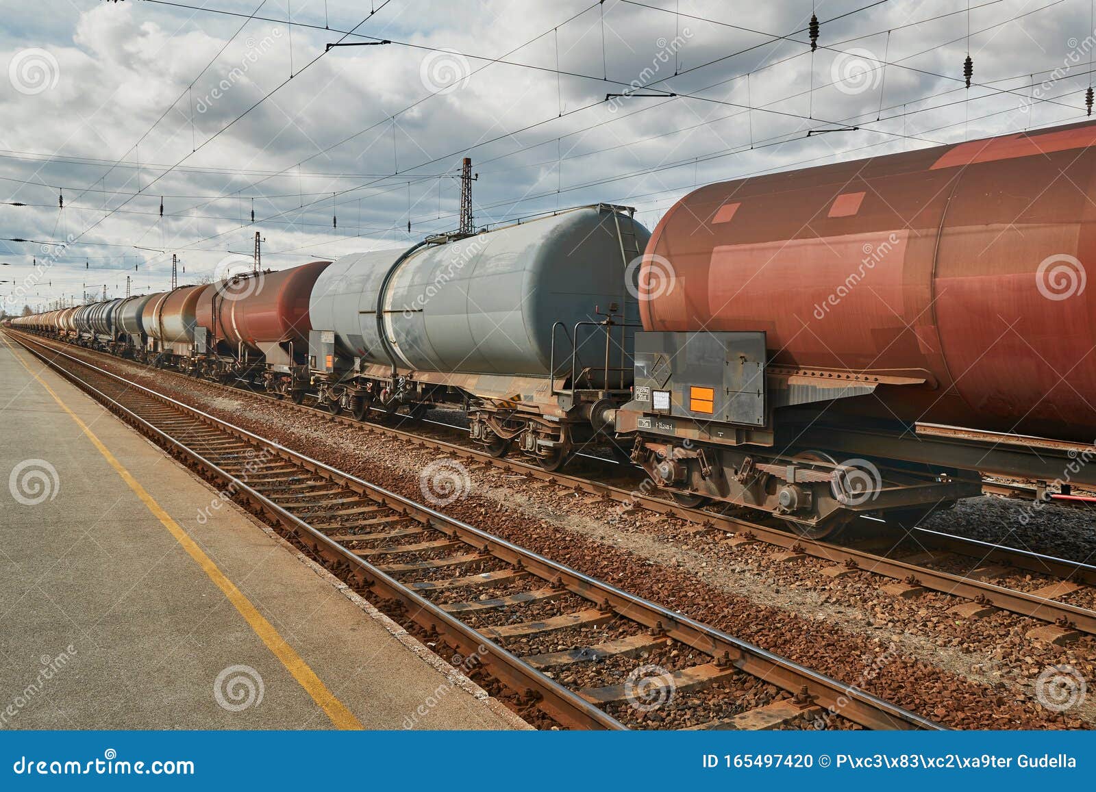Freight Train Wagon stock photo. Image of heavy, rail - 165497420