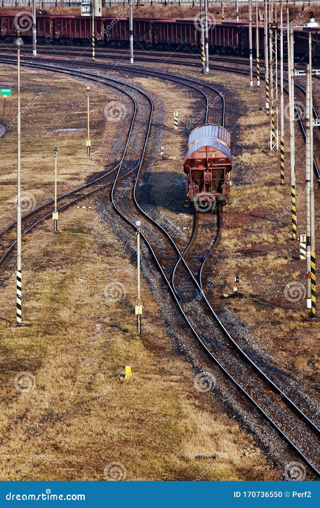Freight train station stock photo. Image of station - 170736550