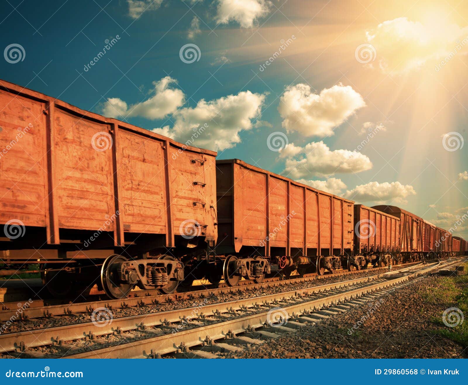 Freight train stock photo. Image of transportation, transport - 29860568