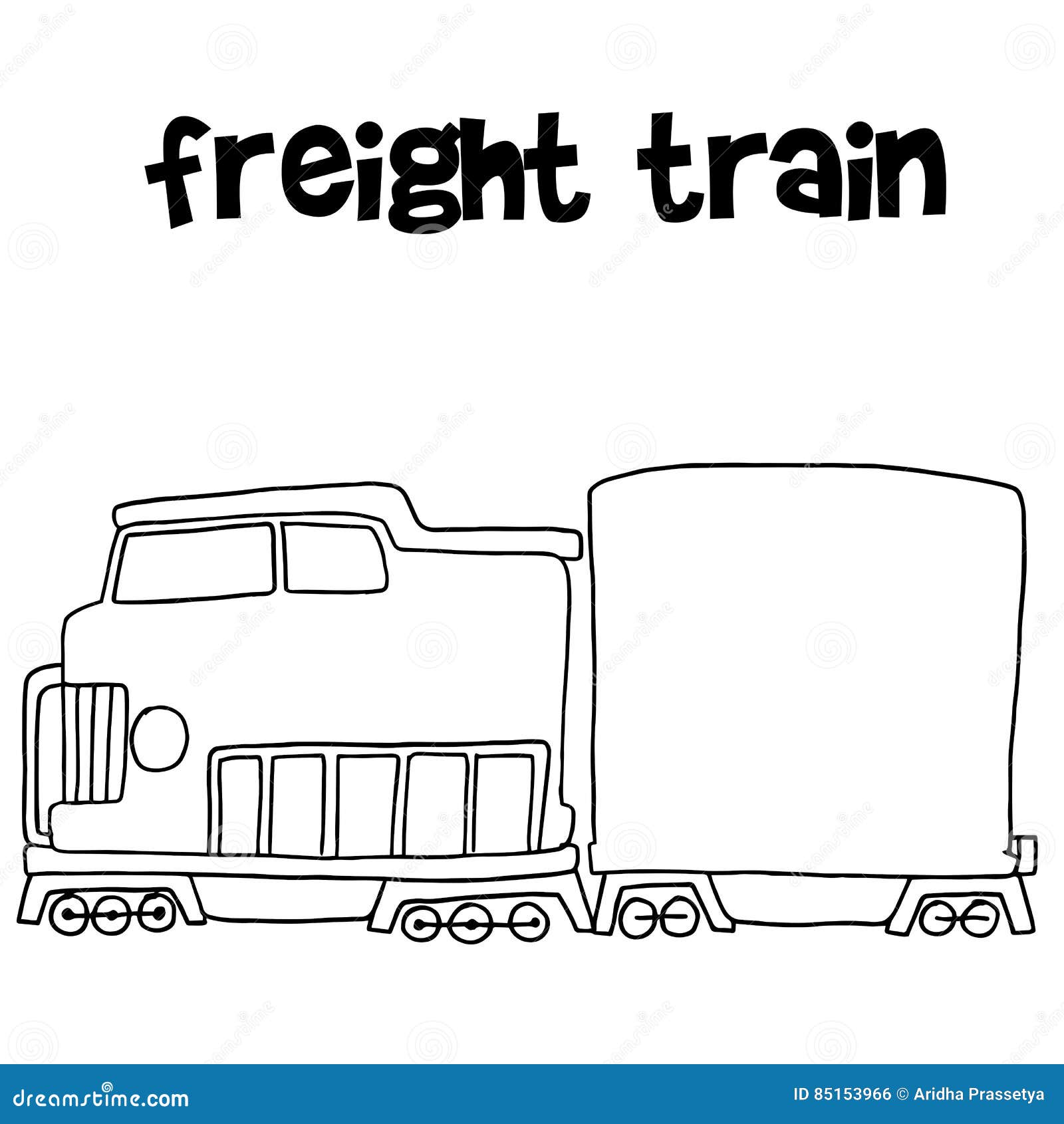 Freight Train of Transportation Vector Stock Vector - Illustration of ...