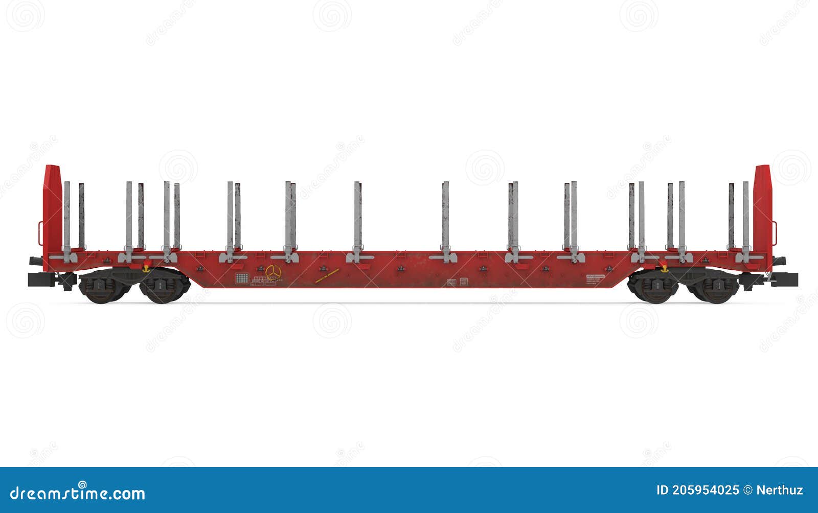 Freight Train Wagon Isolated Stock Illustration - Illustration of ...