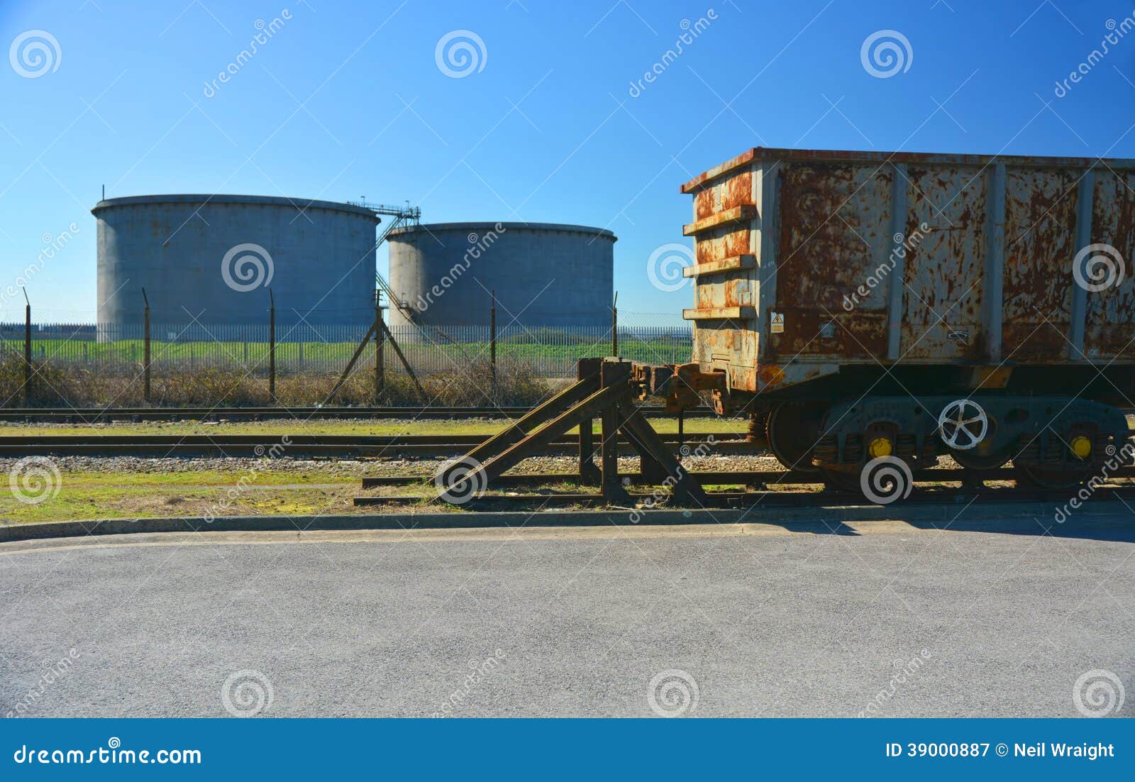 Freight train wagon stock image. Image of cargo, buffer - 39000887