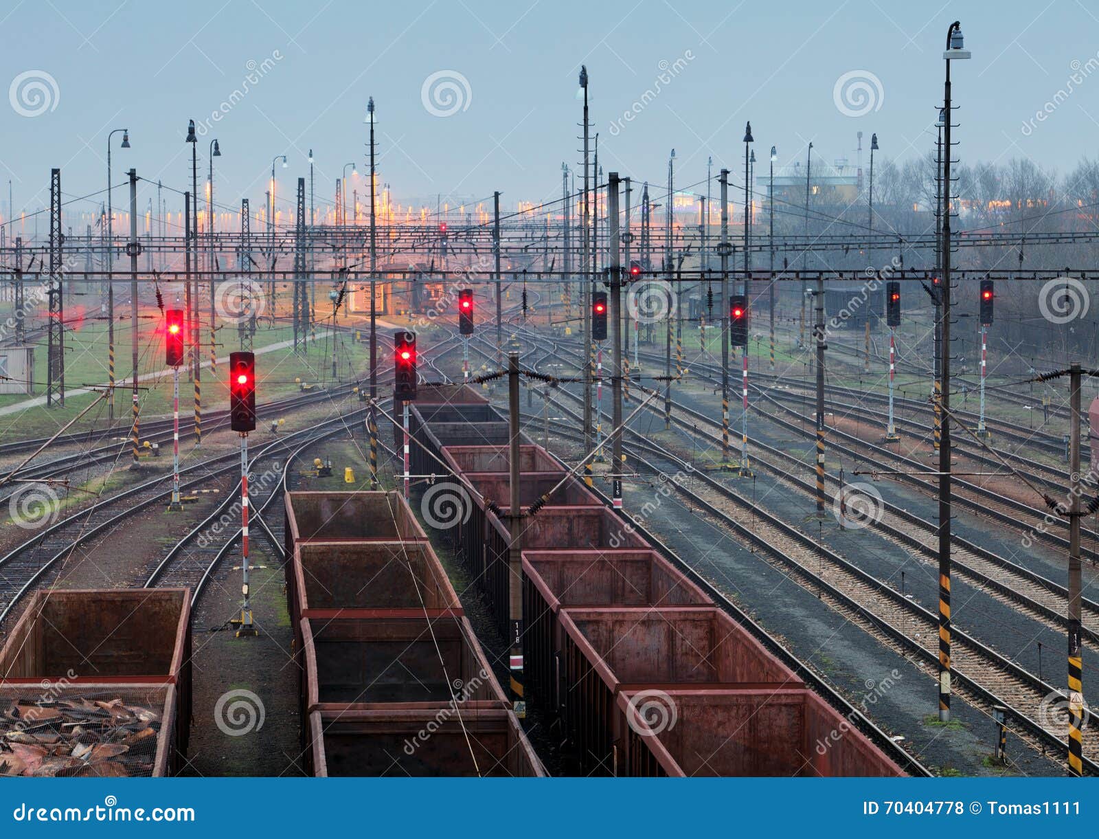 Freight Trains - Cargo Transportation, Railway Stock Photo - Image of ...