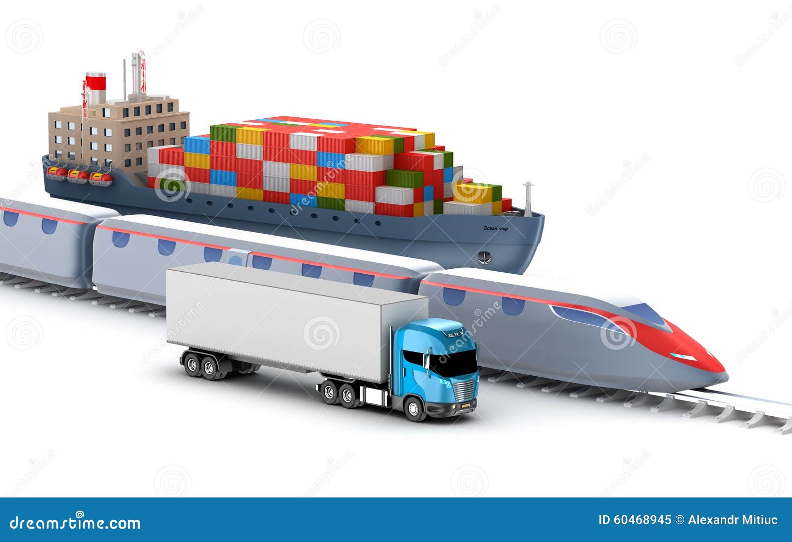 Freight Transport, Flat Vector Illustration. Dump Truck Illustration ...