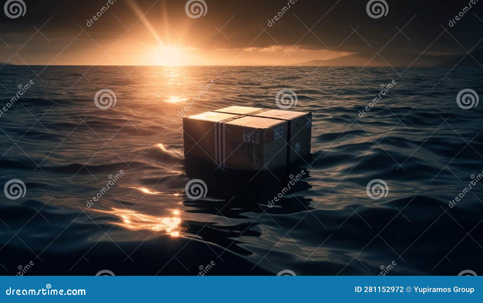 Freight Transportation Delivering Cargo Containers by Container Ship at ...