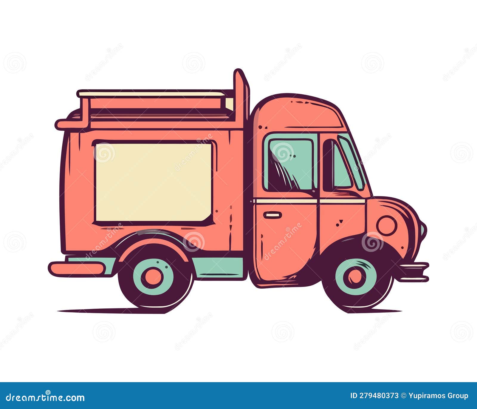 Freight Transportation Industry Delivering Heavy Cargo Cartoon Vector ...