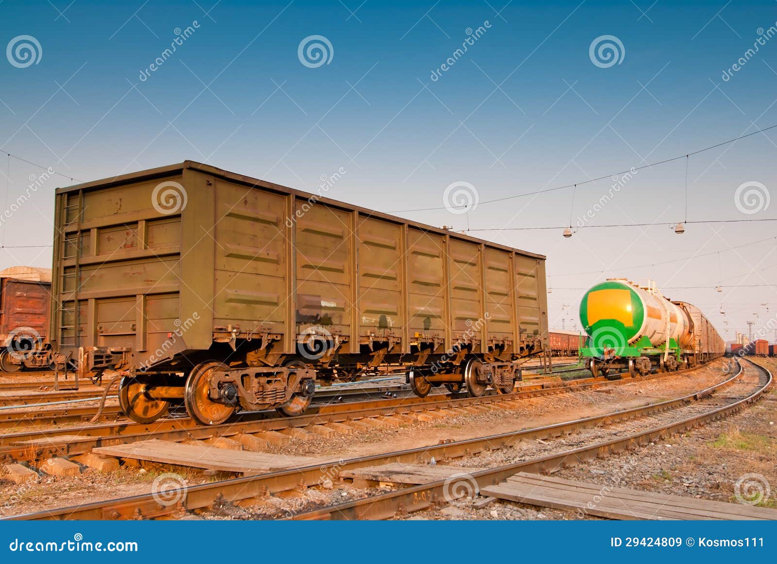 Freight wagon stock image. Image of cargo, global, horizontal - 29424809