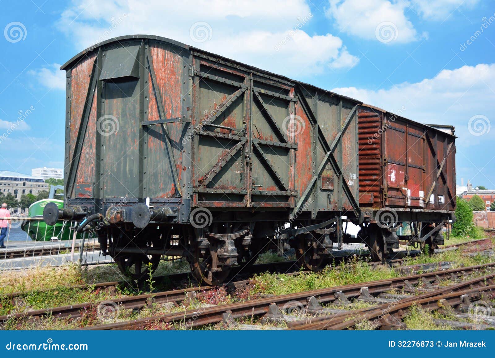 Freight wagons stock image. Image of cargo, transport - 32276873