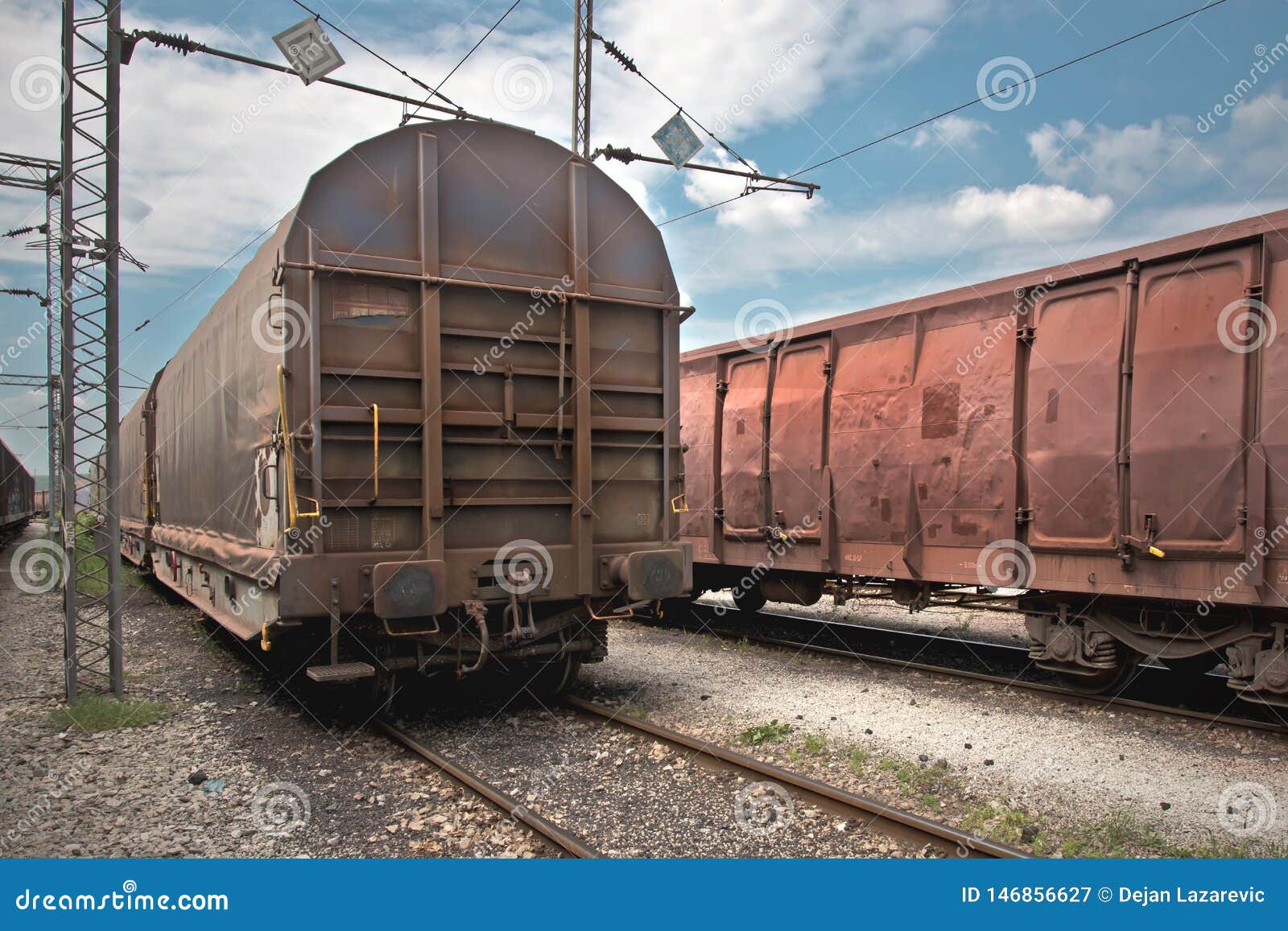 Freight Wagons Royalty-Free Stock Photography | CartoonDealer.com #32276873