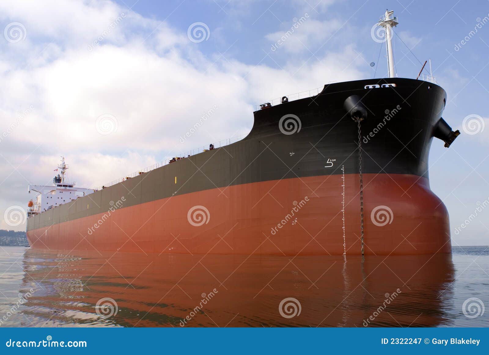 Freighter stock image. Image of horizon, harbor, hull - 2322247
