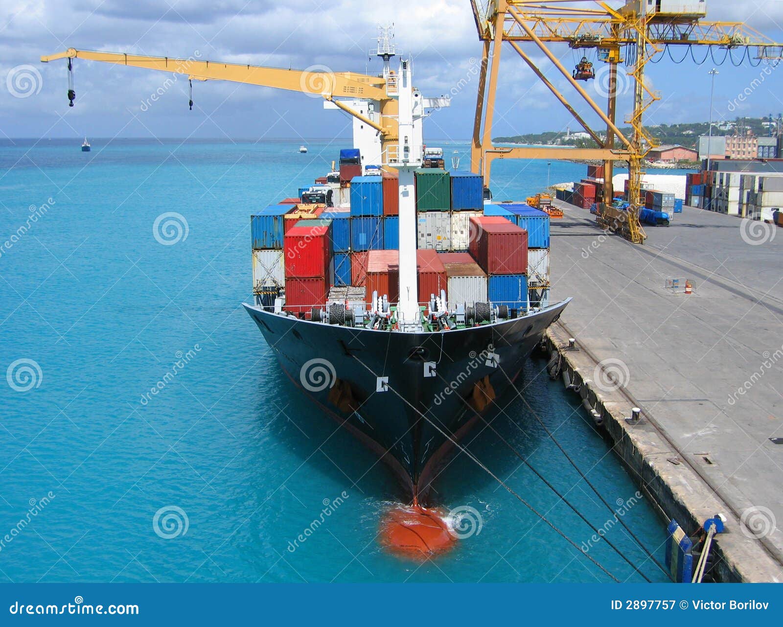 Freighter stock image. Image of industrial, loading, lounge - 2897757