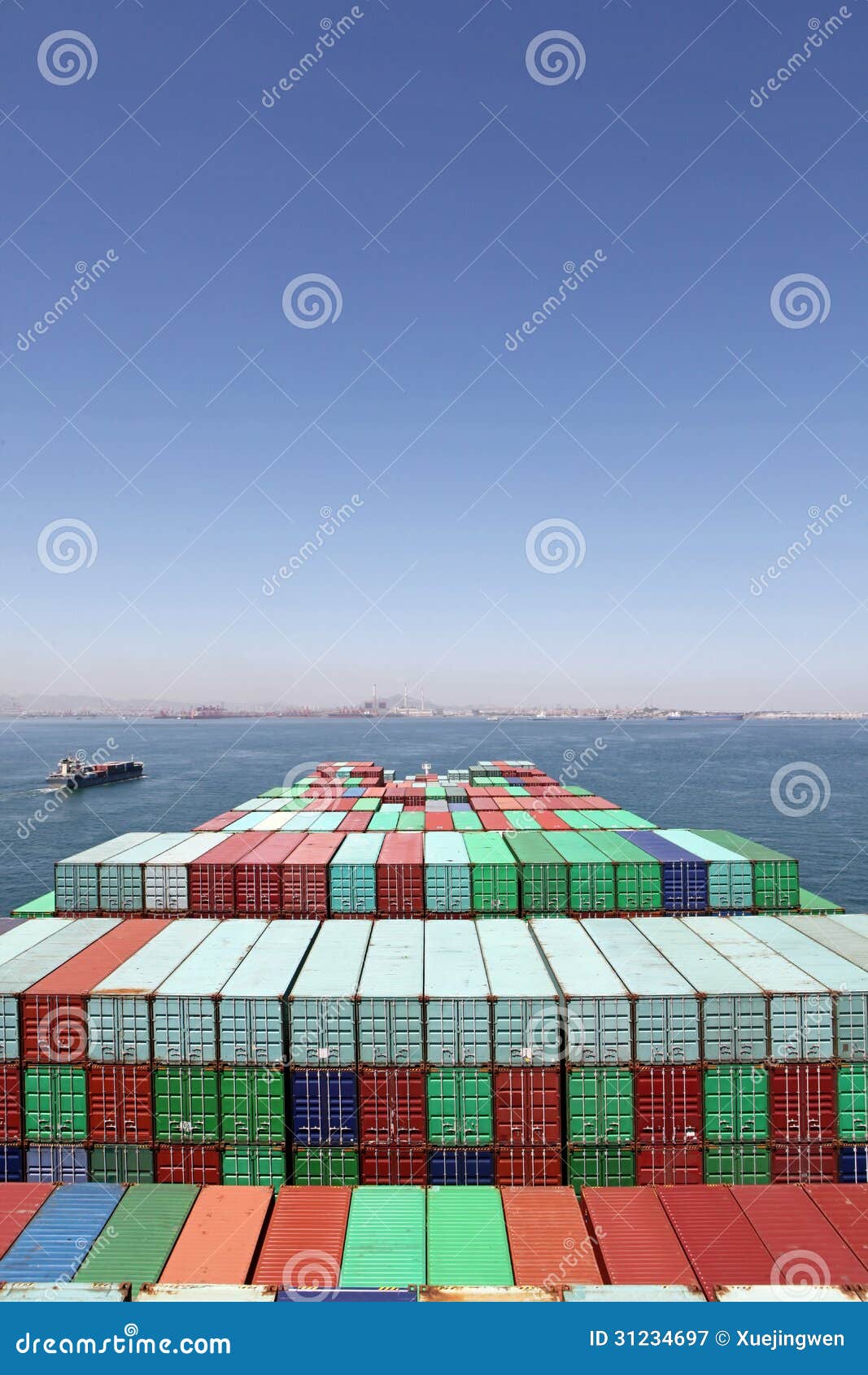 Freighter stock image. Image of docks, ocean, delivery - 31234697