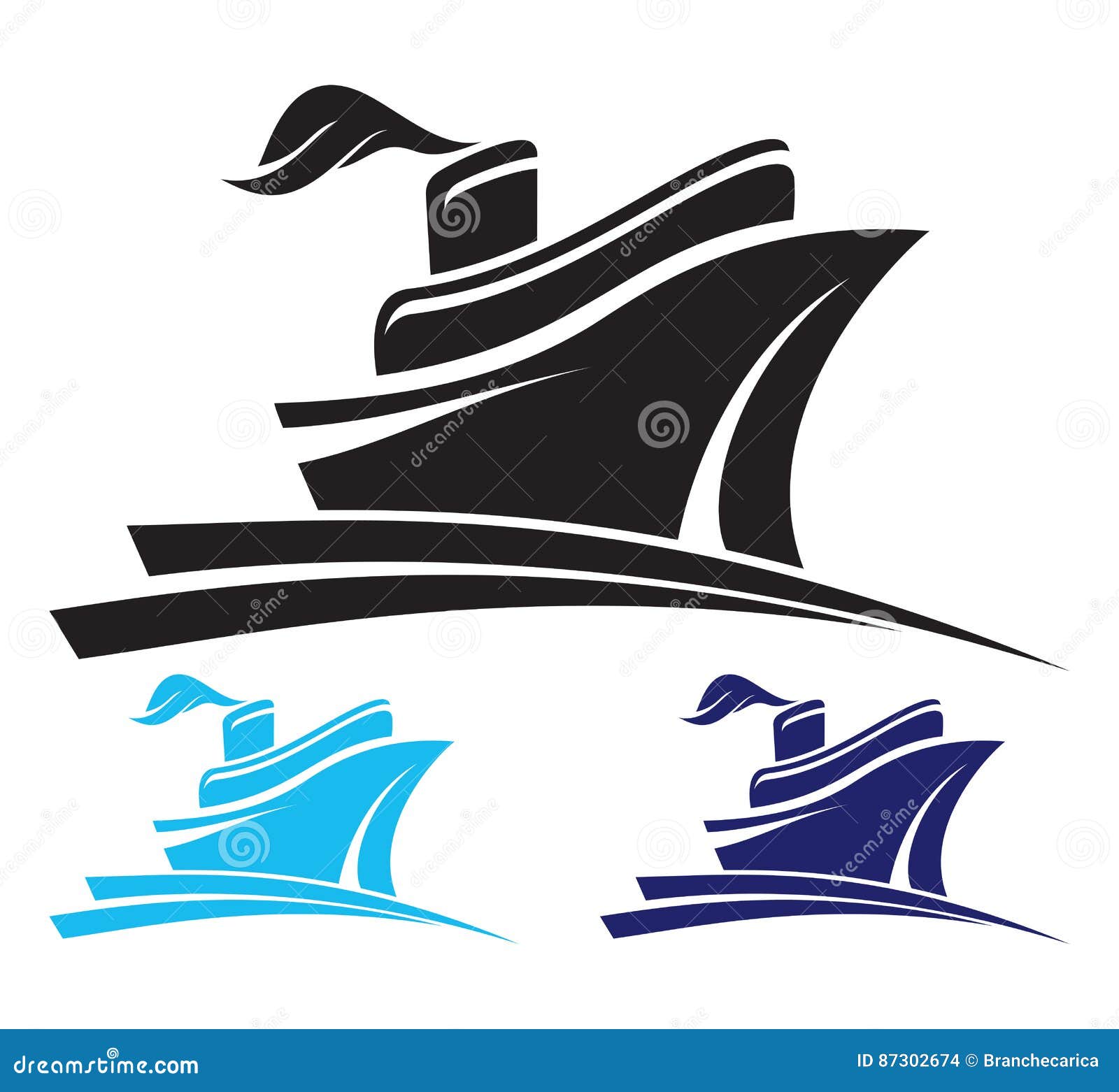 Freighter stock vector. Illustration of industrial, cargo - 87302674