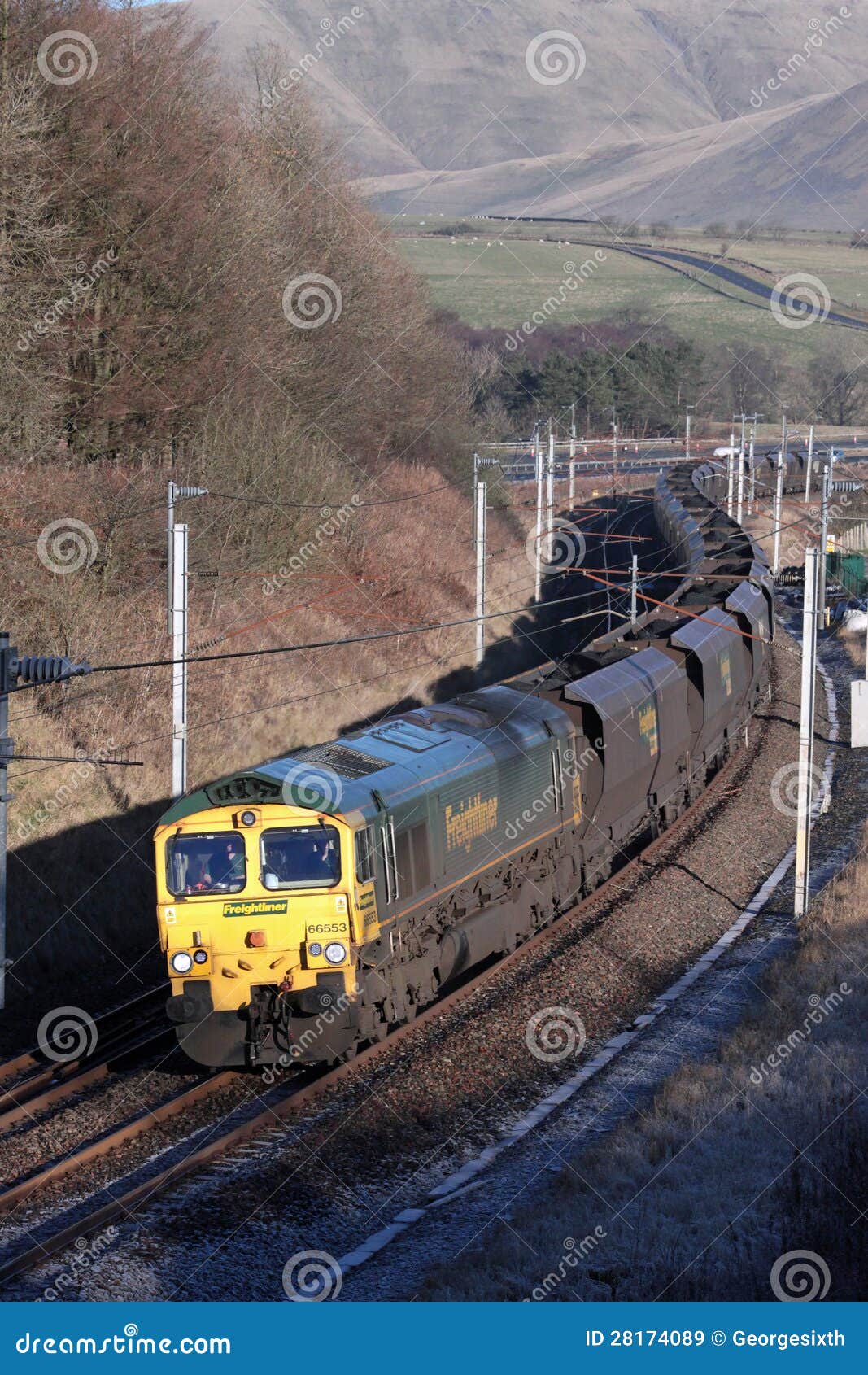 Coal Train Wagons Showing Couplings. Editorial Image | CartoonDealer ...