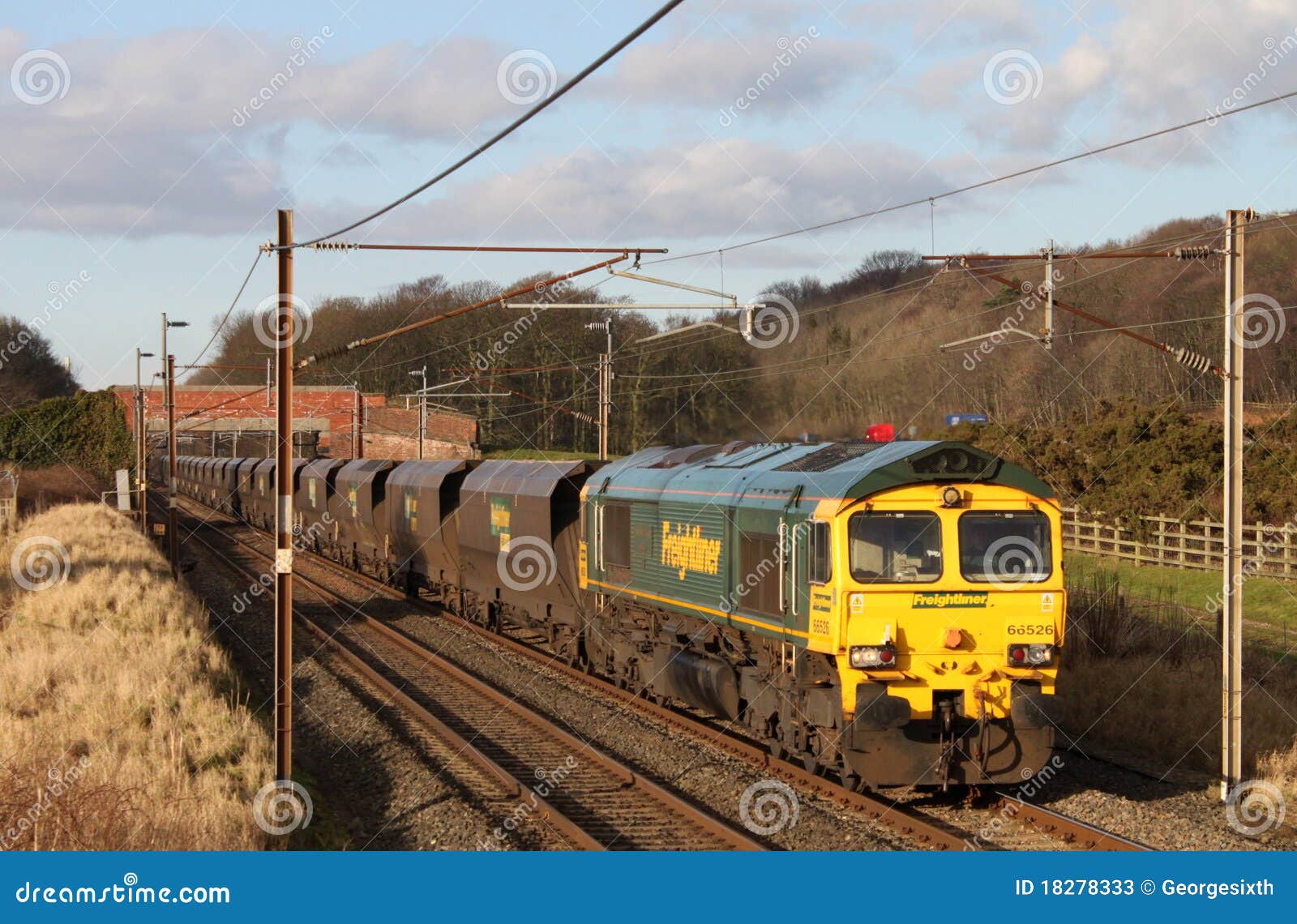 Freightliner Coal Train on West Coast Main Line Editorial Stock Photo ...