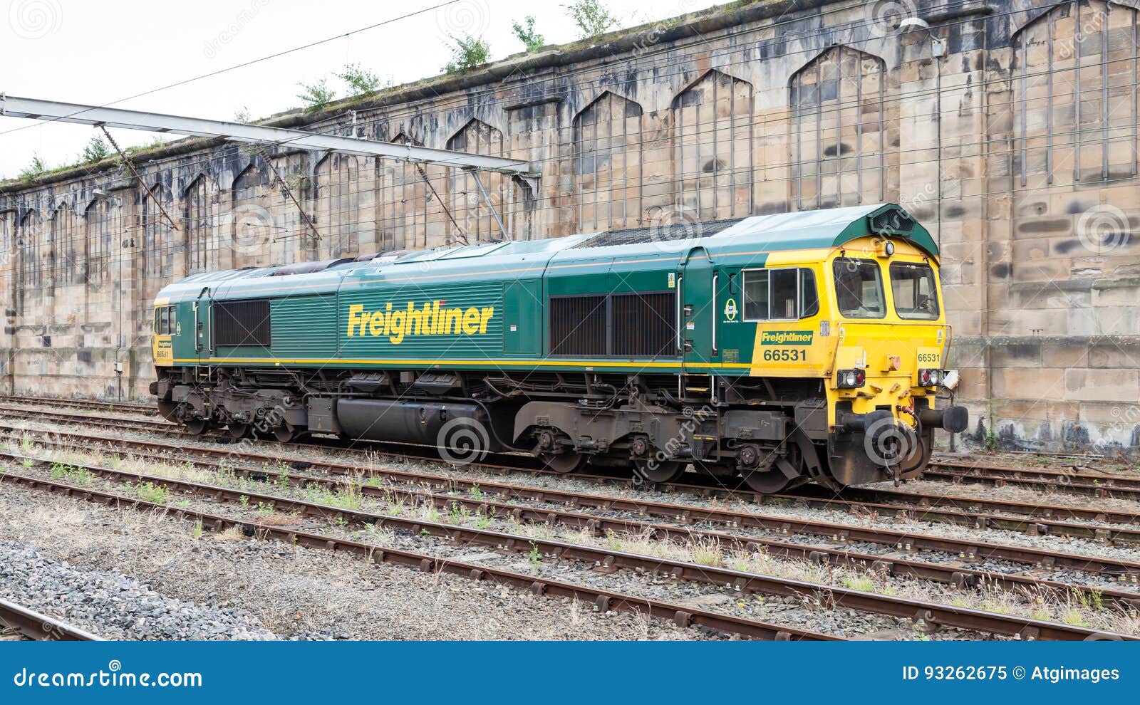 Freightliner Train editorial image. Image of track, transport - 93262675