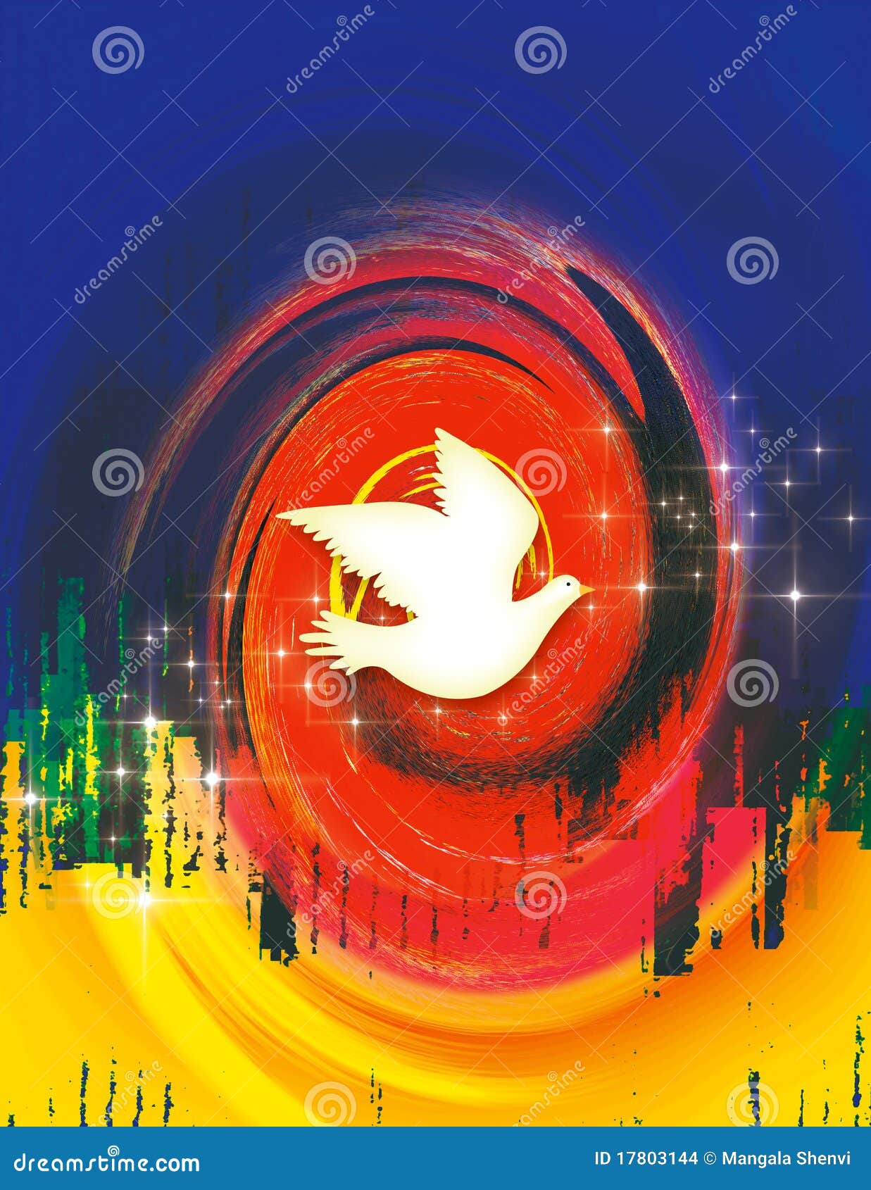 Freiheit stock abbildung. Illustration von taube, freiheit - 17803144