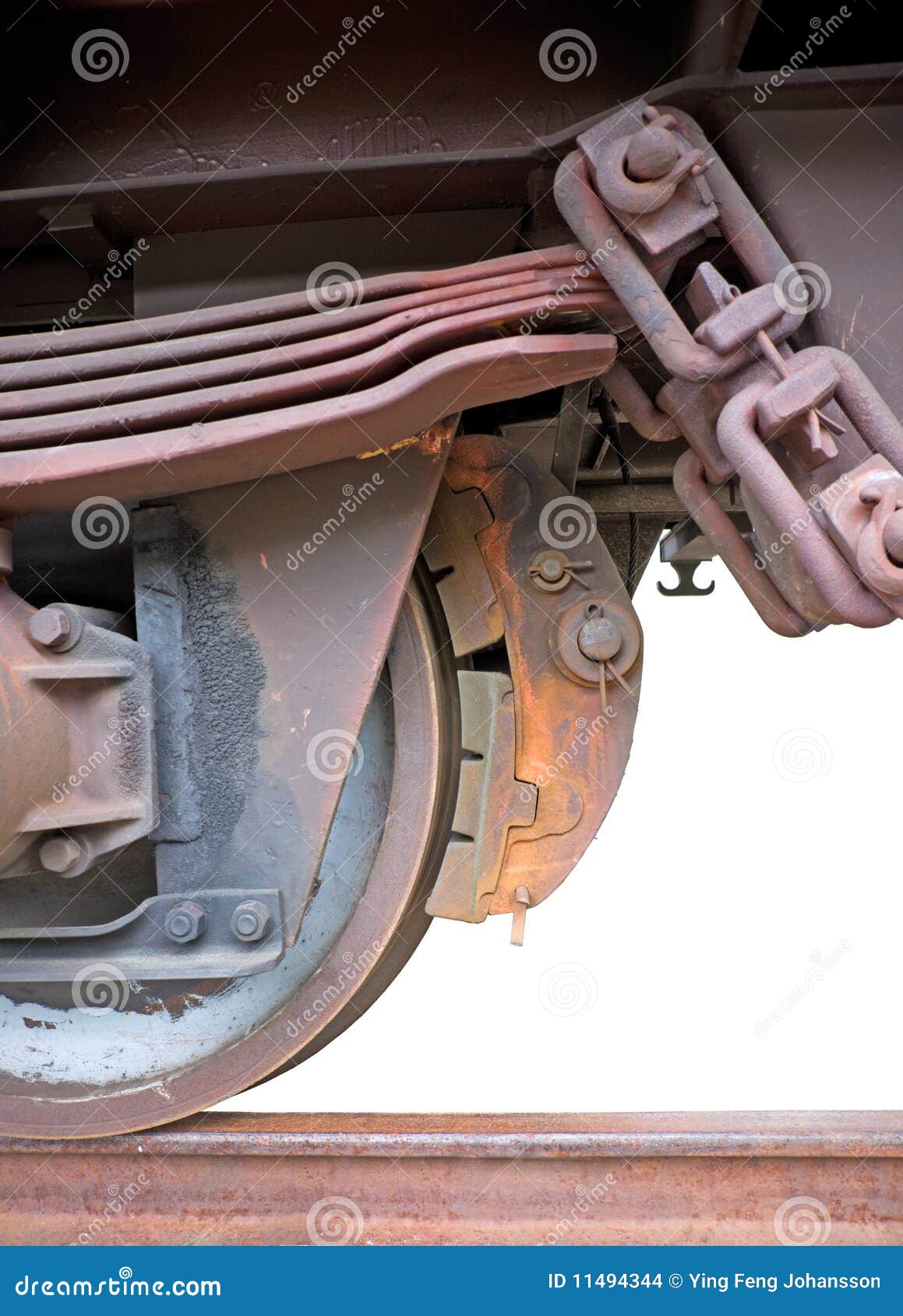 Frein de train photo stock. Image du train, frein - 11494344