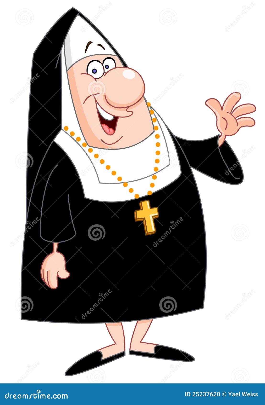 Freira ilustração do vetor. Ilustração de cruz, equipamento - 25237620