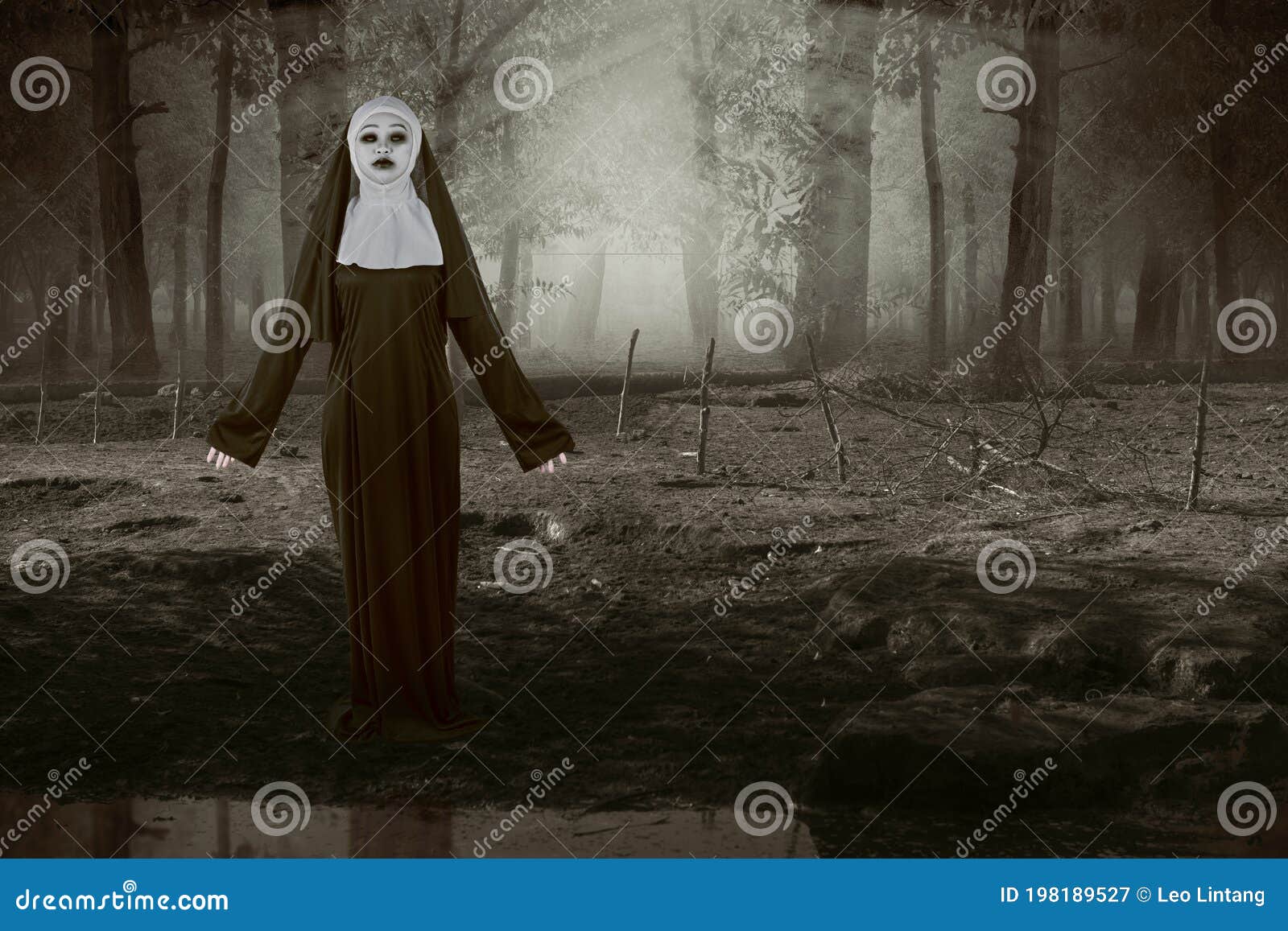 Freira Do Diabo Assustadora Imagem de Stock - Imagem de diabo ...