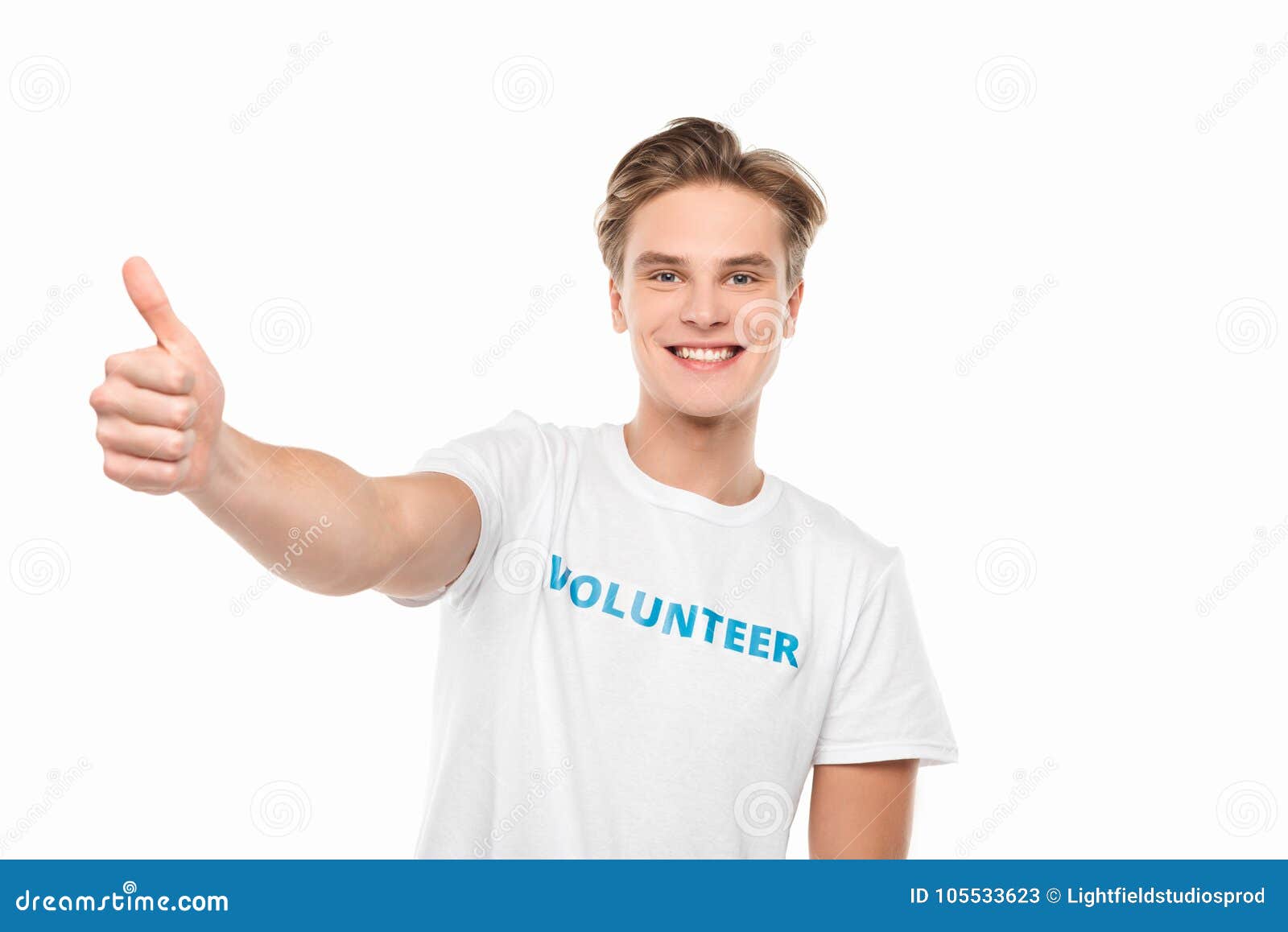 Freiwilliger stockbild. Bild von freiwilligenarbeit - 105533623