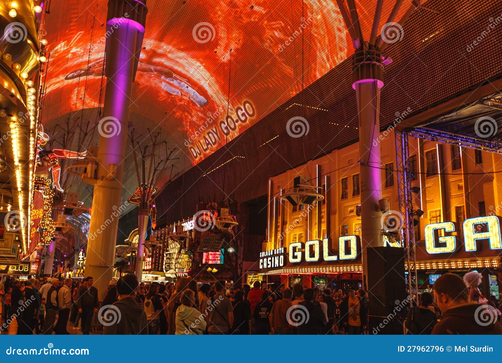 Fremont Street Experience, Las Vegas Editorial Photo - Image of united ...