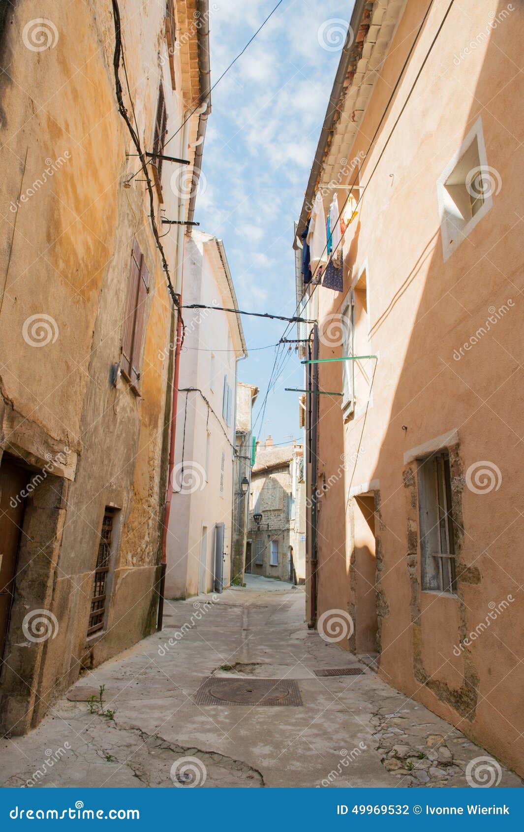 French alley stock photo. Image of aude, french, village - 49969532