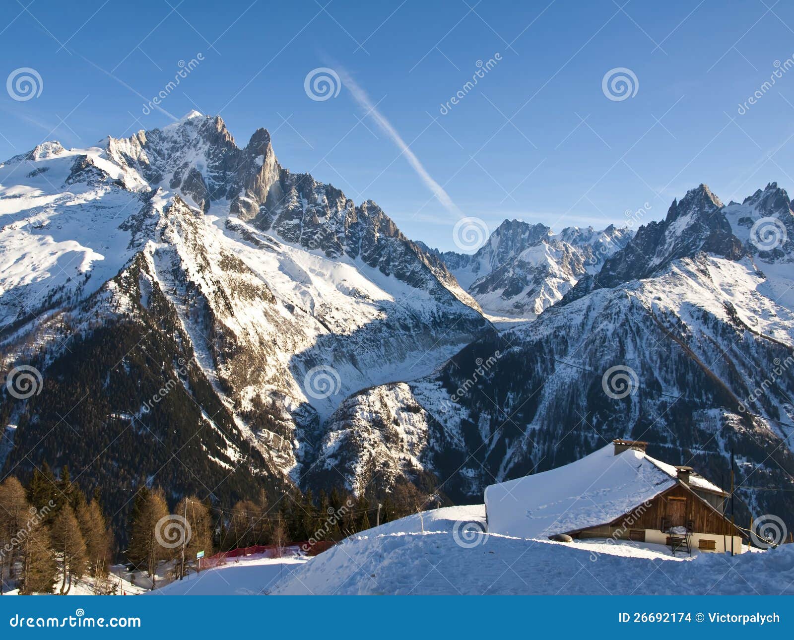 French Alps at Chamonix stock photo. Image of france - 26692174