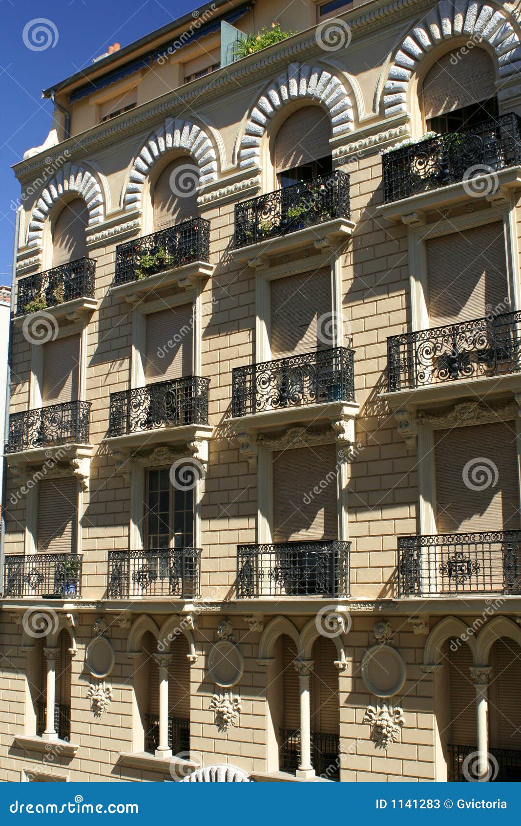 French architecture stock image. Image of windows, europe - 1141283