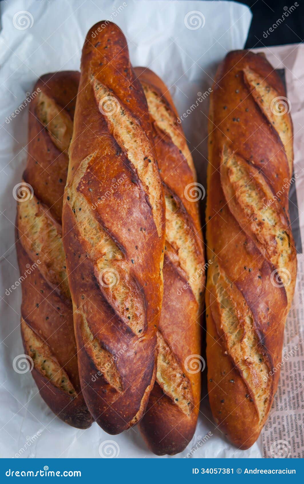 French artisan baguettes stock image. Image of french - 34057381