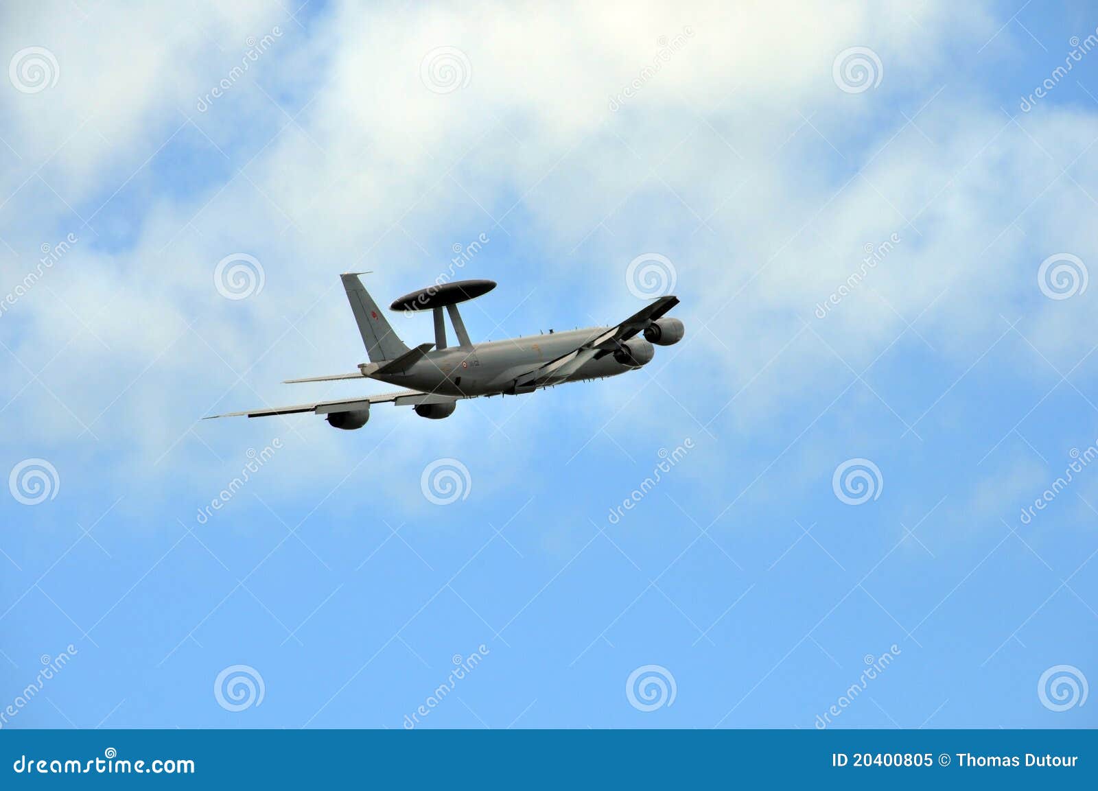 AWACS Airborne Warning And Control System NATO Aeroplane At An Air ...