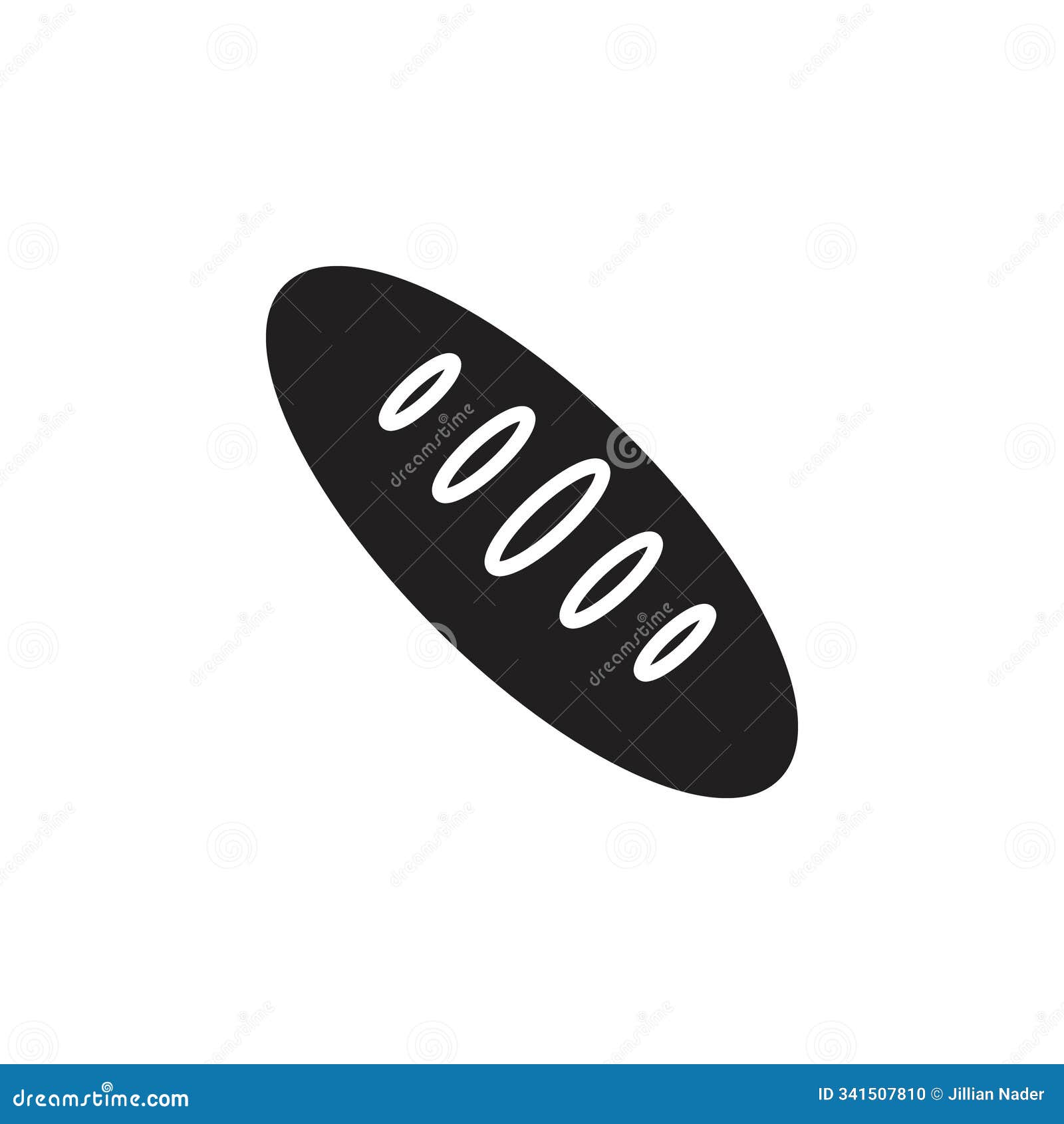 French Baguette Icon Flat Line Illustration Stock Illustration ...