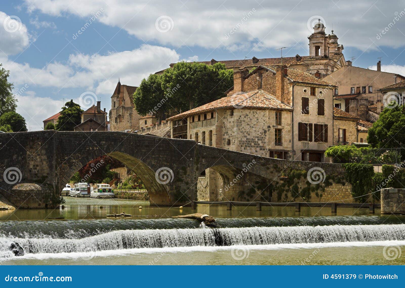 French bastide village stock image. Image of rooftops - 4591379