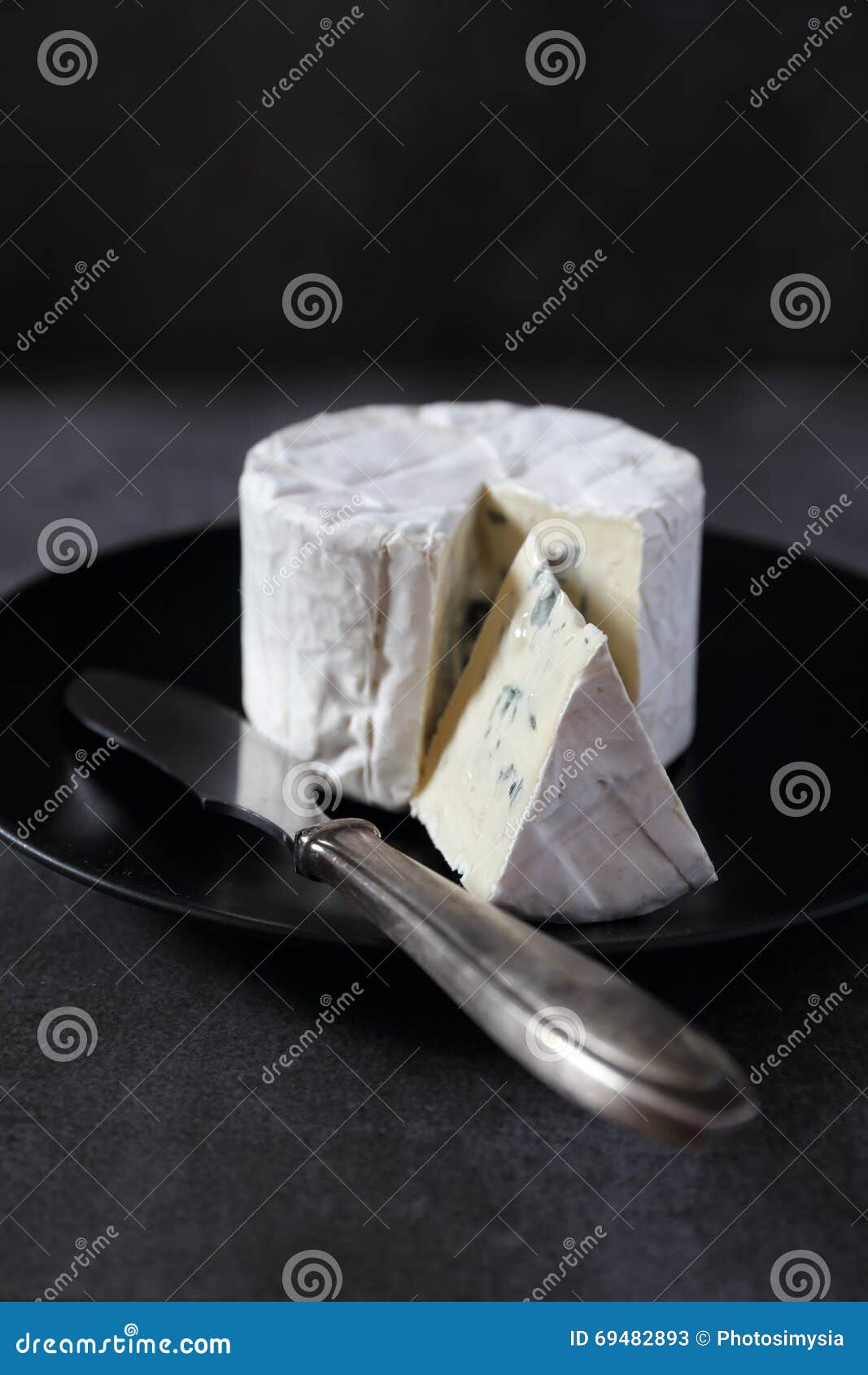 French Blue Cheese Bresse Bleu Stock Image - Image of bleu, piece: 69482893