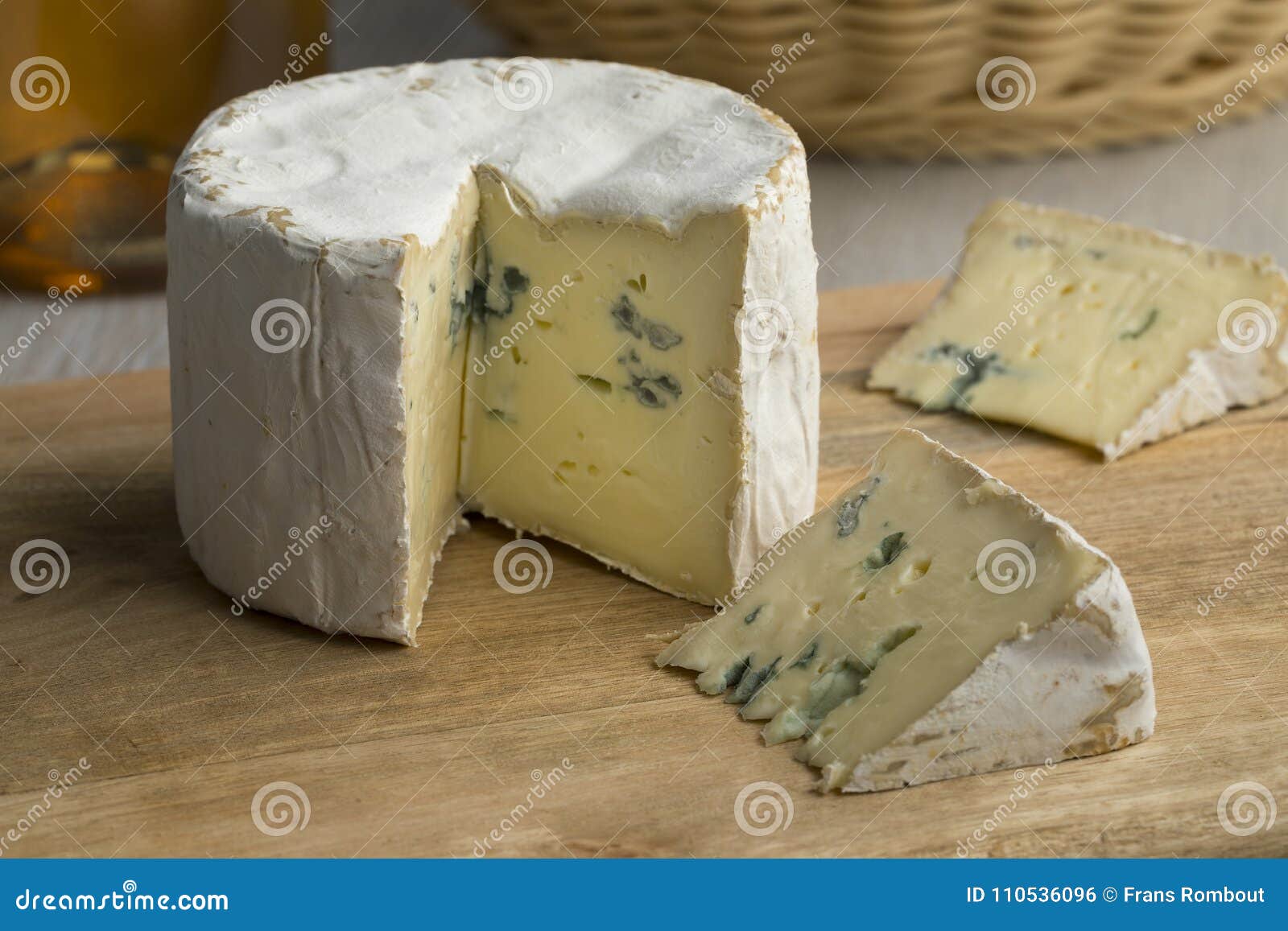 French Blue Cheese for Dessert Stock Photo - Image of delicacy, piece ...