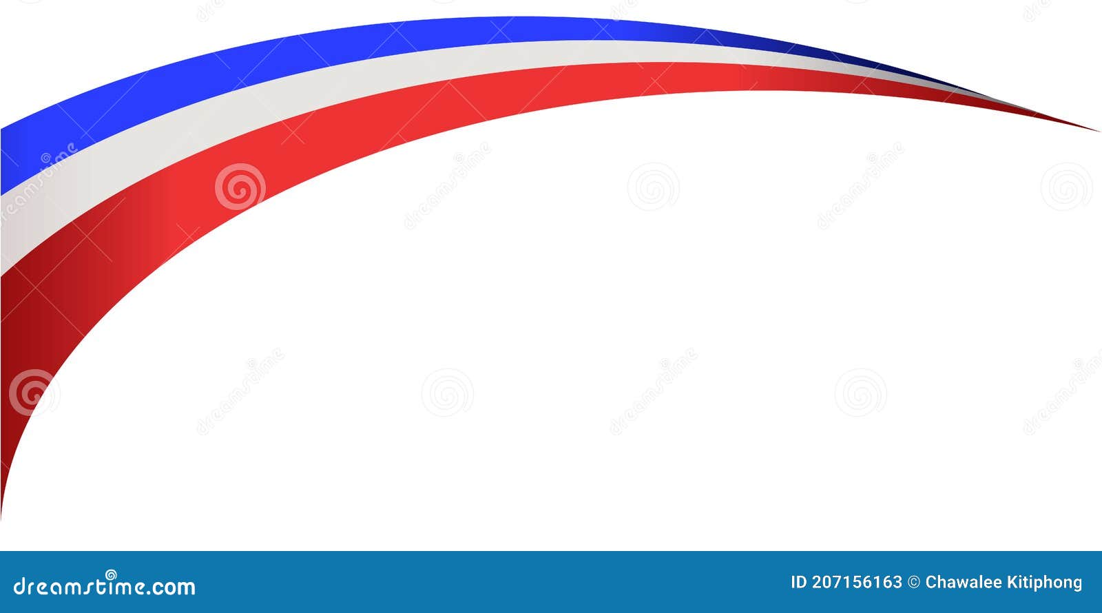 French Flag in Ribbon Design Stock Vector - Illustration of european ...