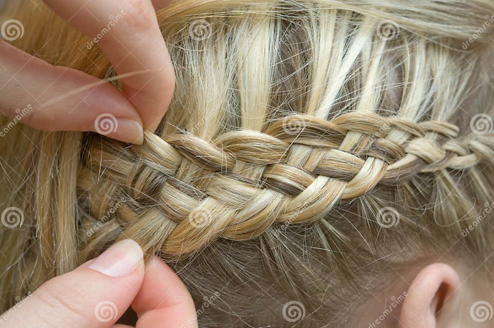 French braid stock image. Image of beauty, treatment - 24642431