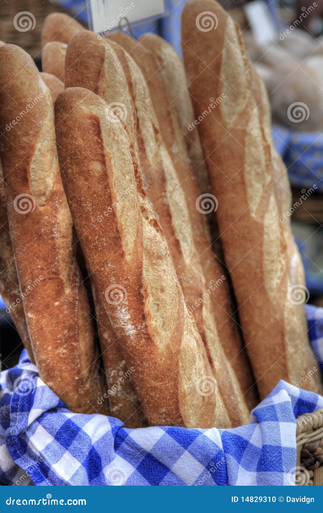 French Bread stock photo. Image of bakery, market, stand - 14829310