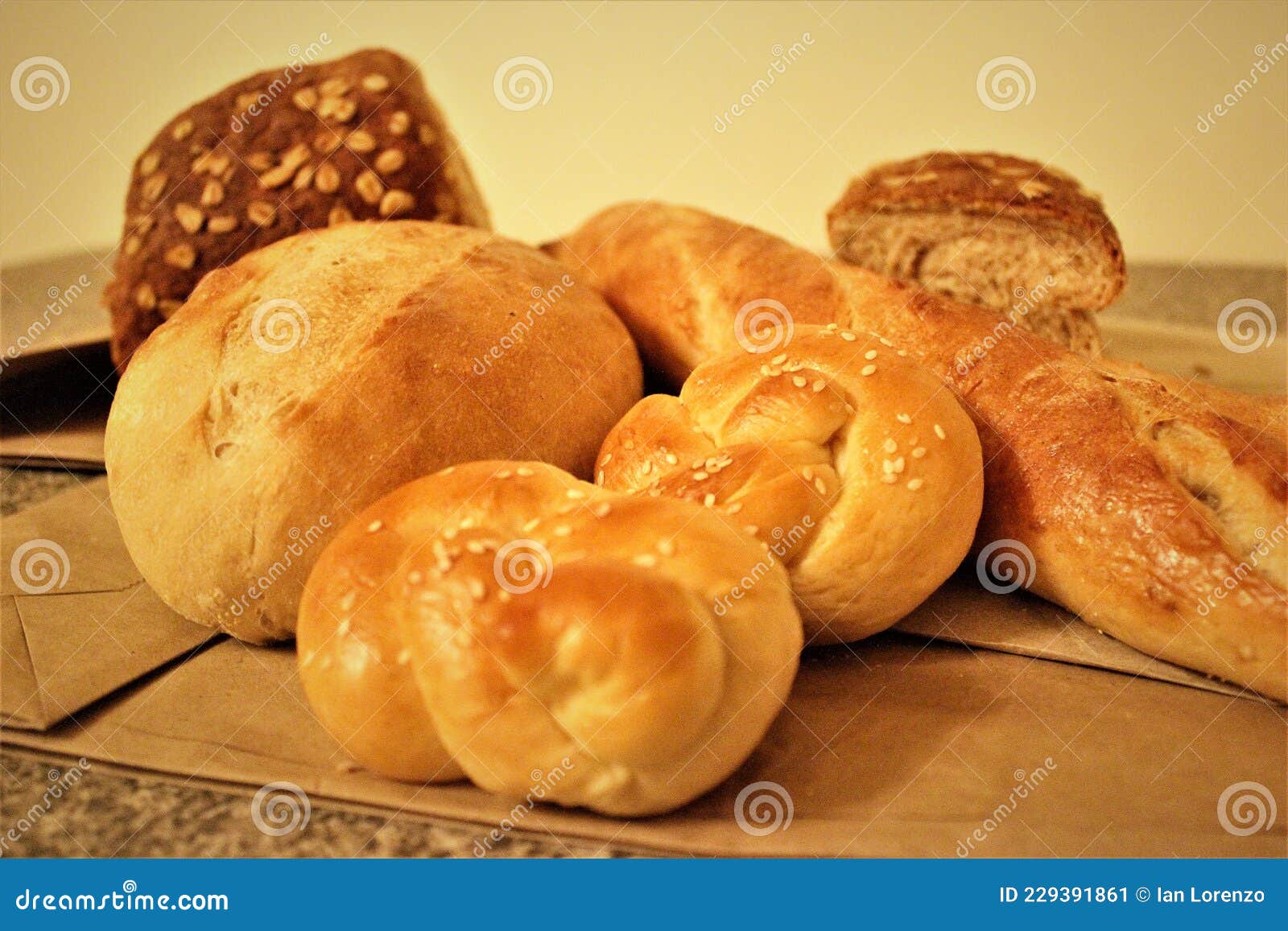French Breads stock image. Image of cake, gluten, love - 229391861