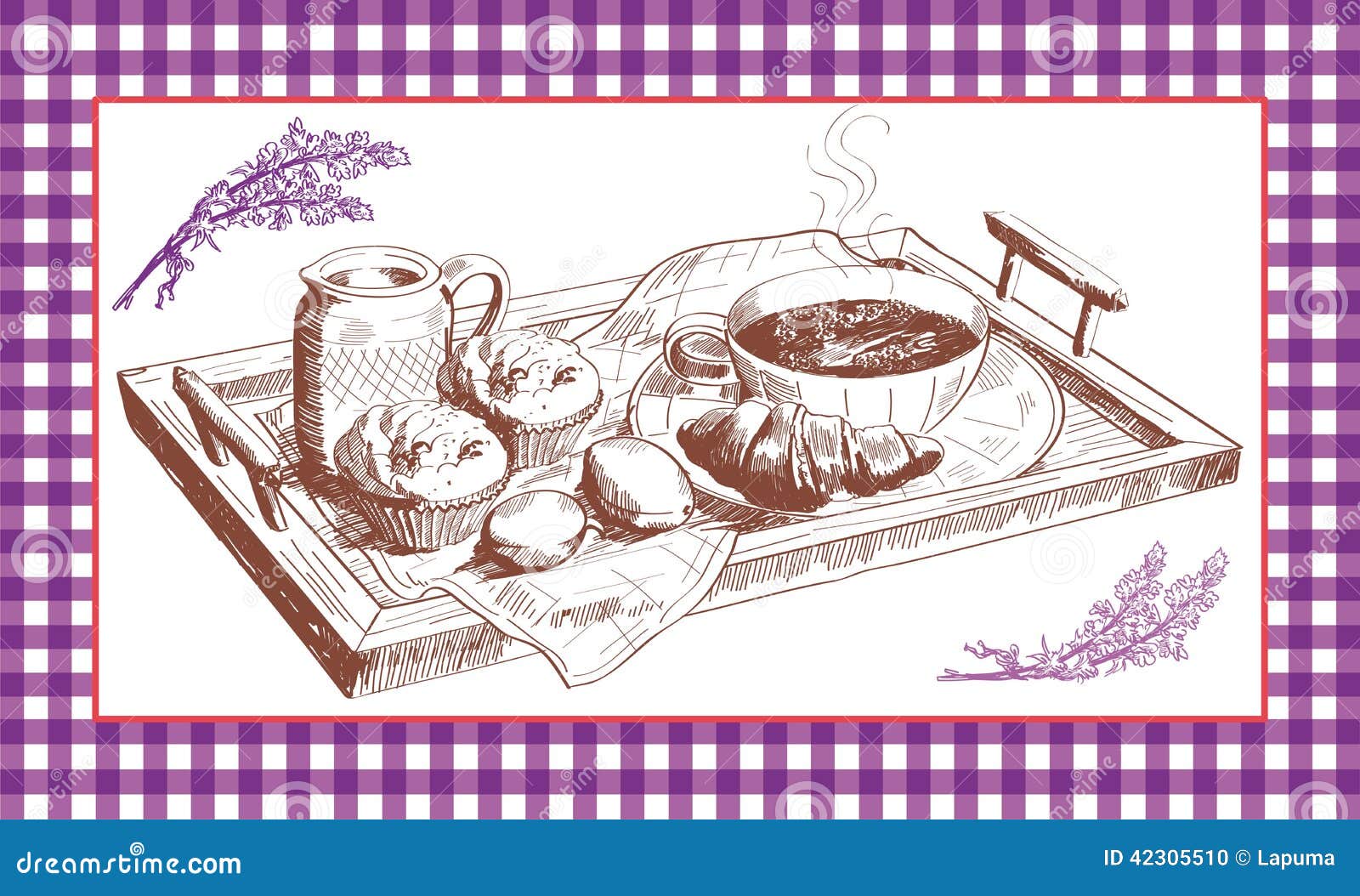 French breakfast stock vector. Illustration of eating - 42305510