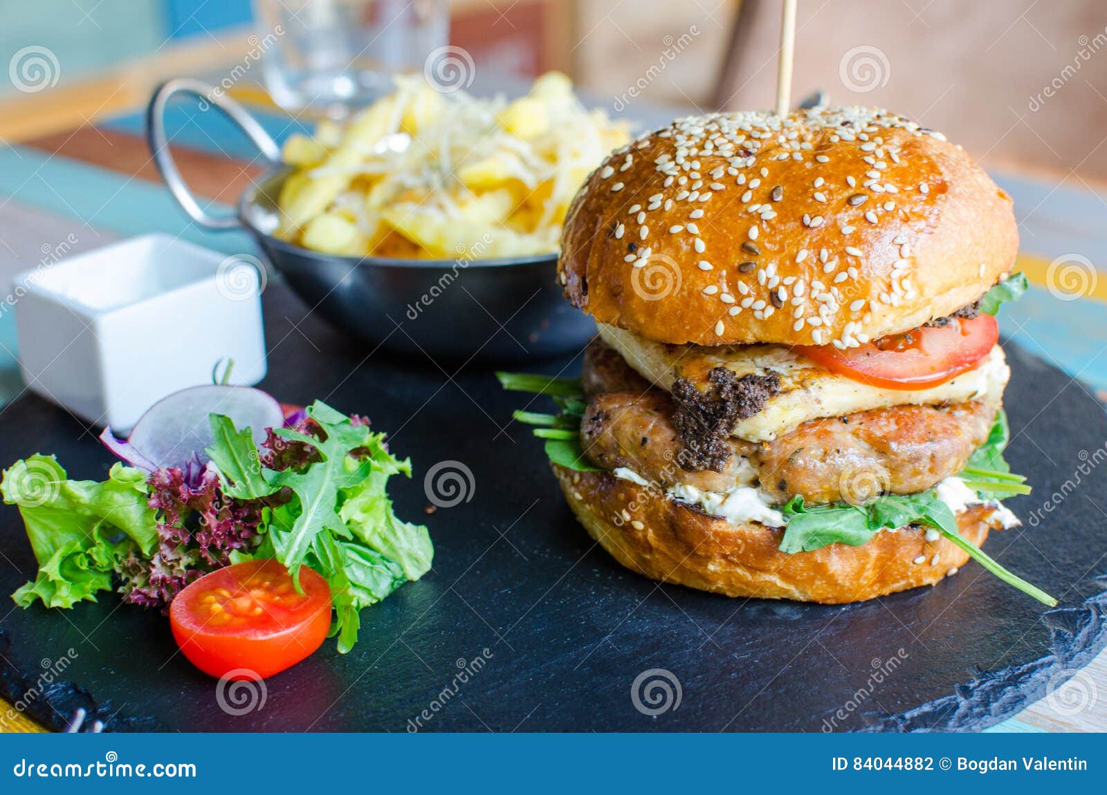 French Burger stock photo. Image of burger, colors, tasty - 84044882