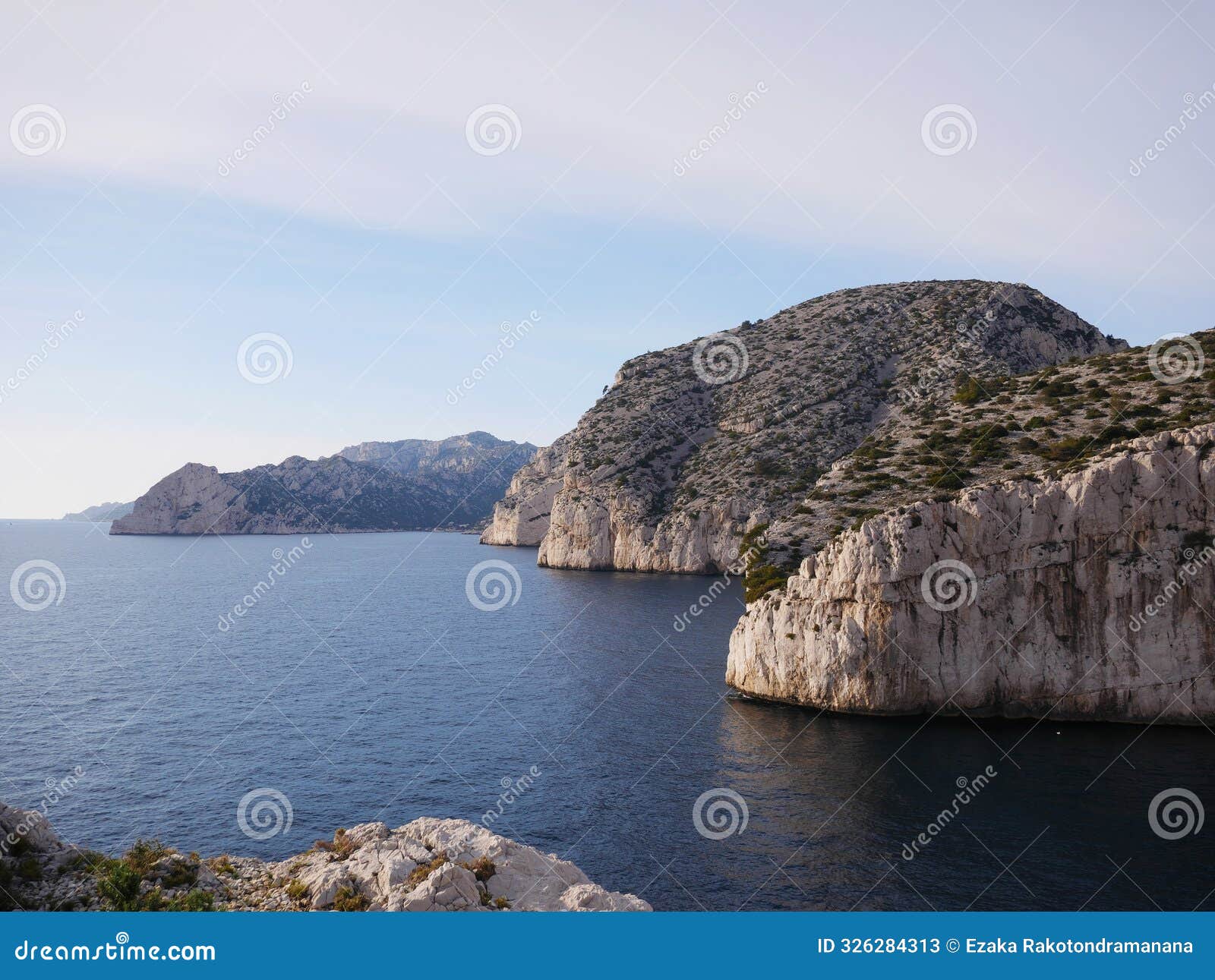 French Calanques in the Village of Sormiou Stock Image - Image of ...