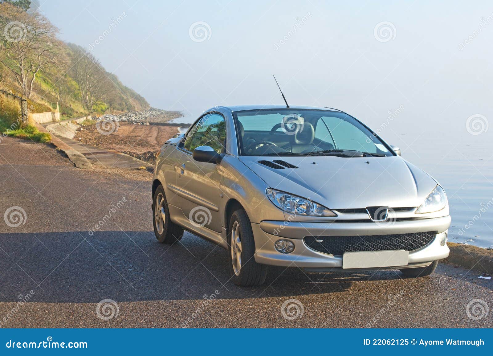 French car by the sea. stock image. Image of convenient - 22062125