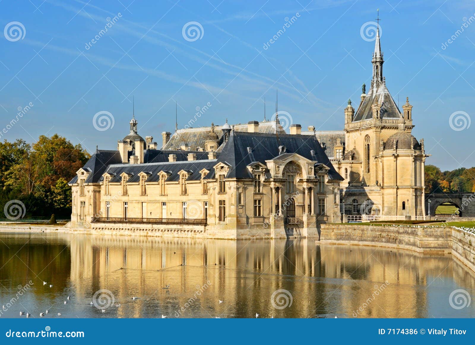 French Chateau stock photo. Image of european, view, castle - 7174386