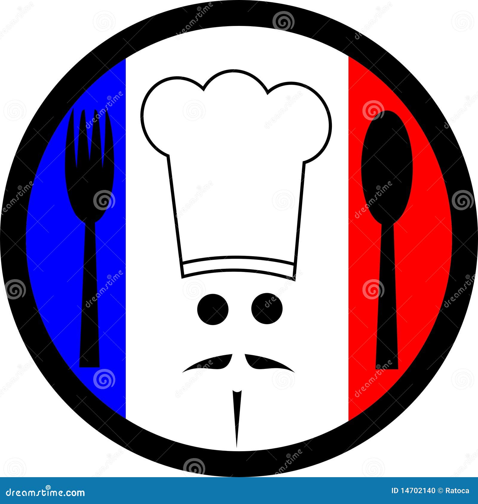French chef stock illustration. Illustration of logo - 14702140