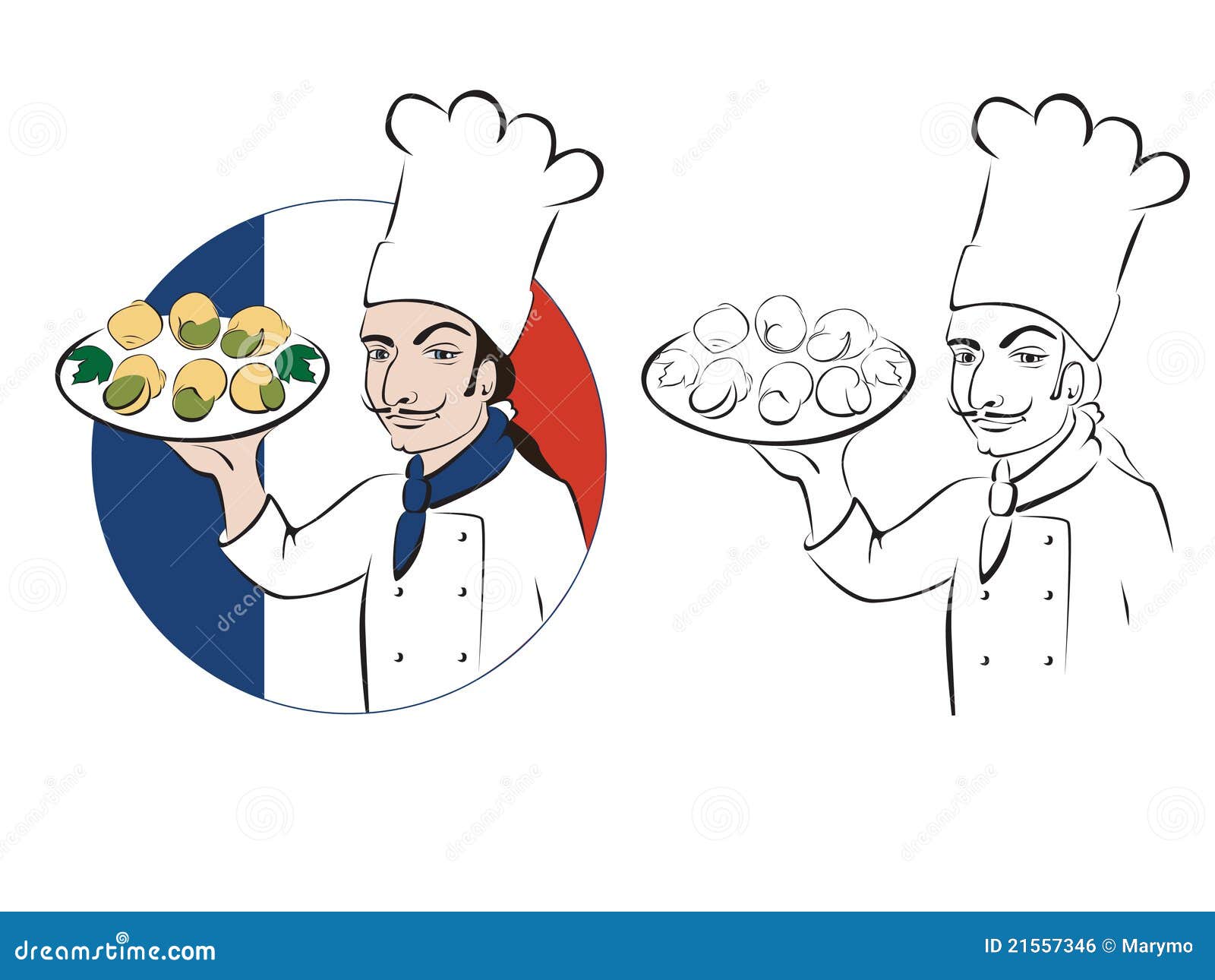 French chef stock vector. Illustration of cartoon, dish - 21557346