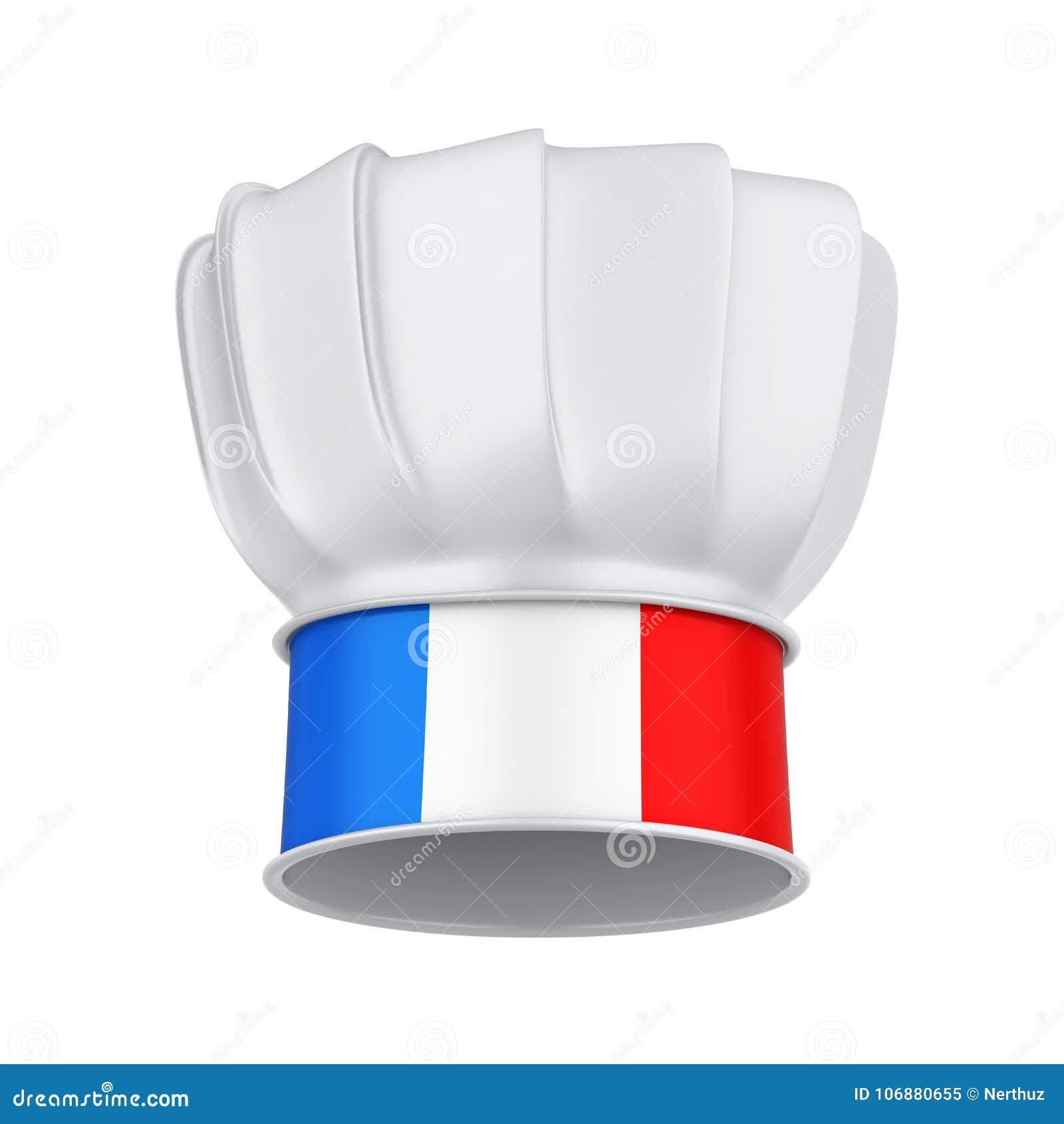 French Chef Hat Isolated stock illustration. Illustration of kitchener ...