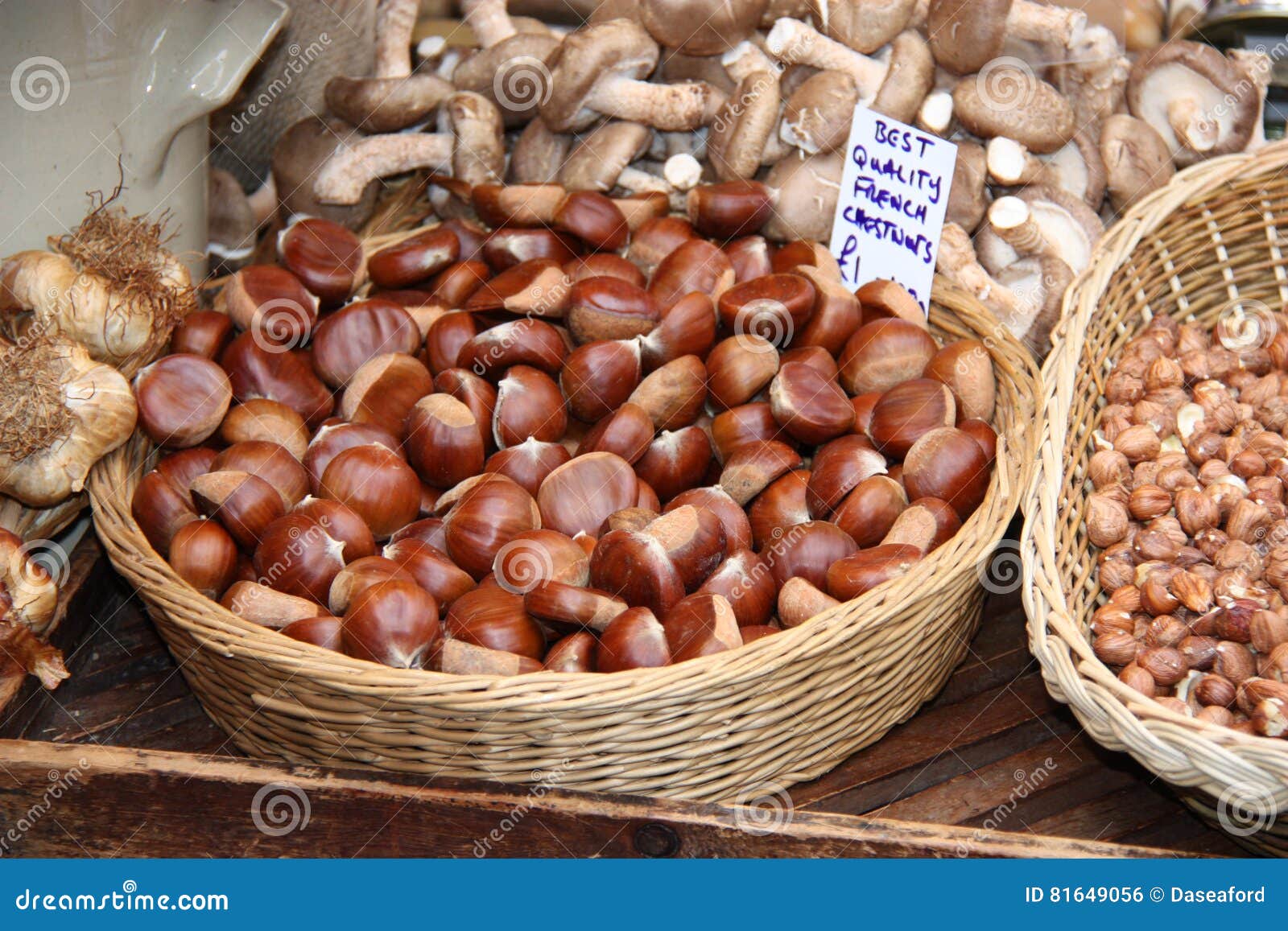 French Chestnuts. stock photo. Image of appetising, food - 81649056